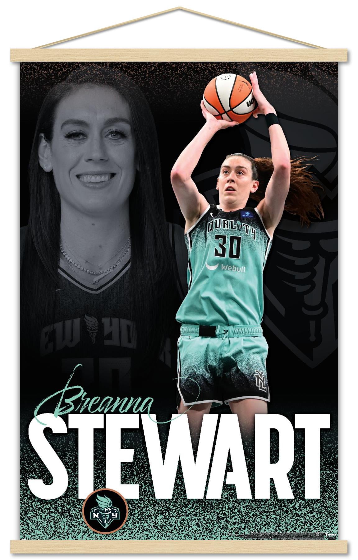 WNBA New York Liberty - Breanna Stewart 25 Wall Poster with Magnetic ...