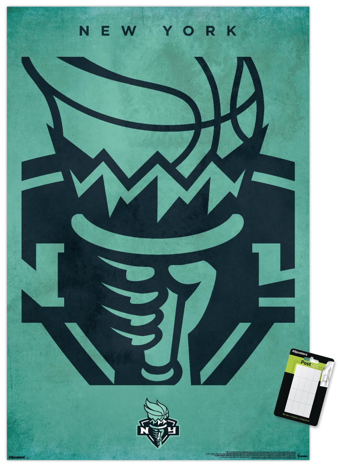 WNBA New York Liberty - Logo 25 Wall Poster, 22.375" x 34" - Walmart.com