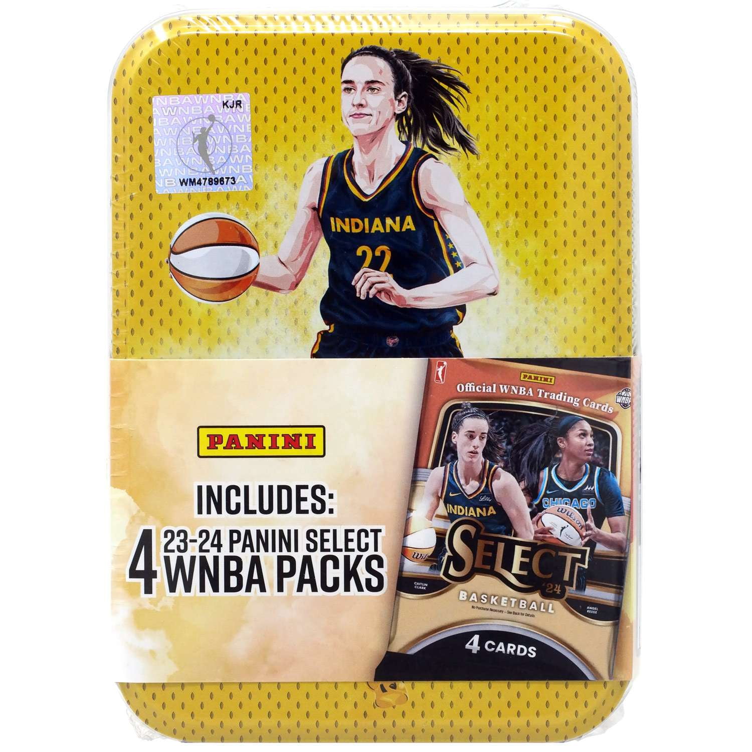 WNBA Panini Prizm Caitlin Clark Trading Card COLLECTOR Tin (4 Packs ...