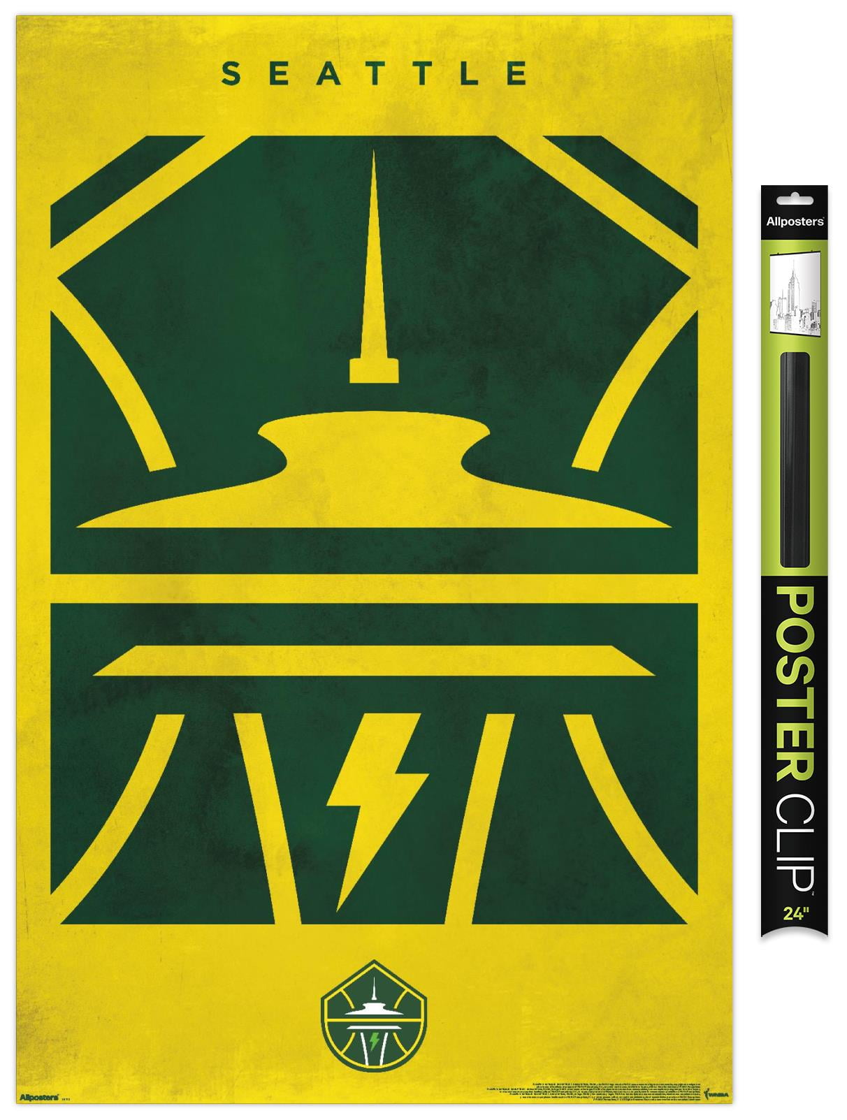 WNBA Seattle Storm - Logo 25 Wall Poster, 22.375" x 34" - Walmart.com