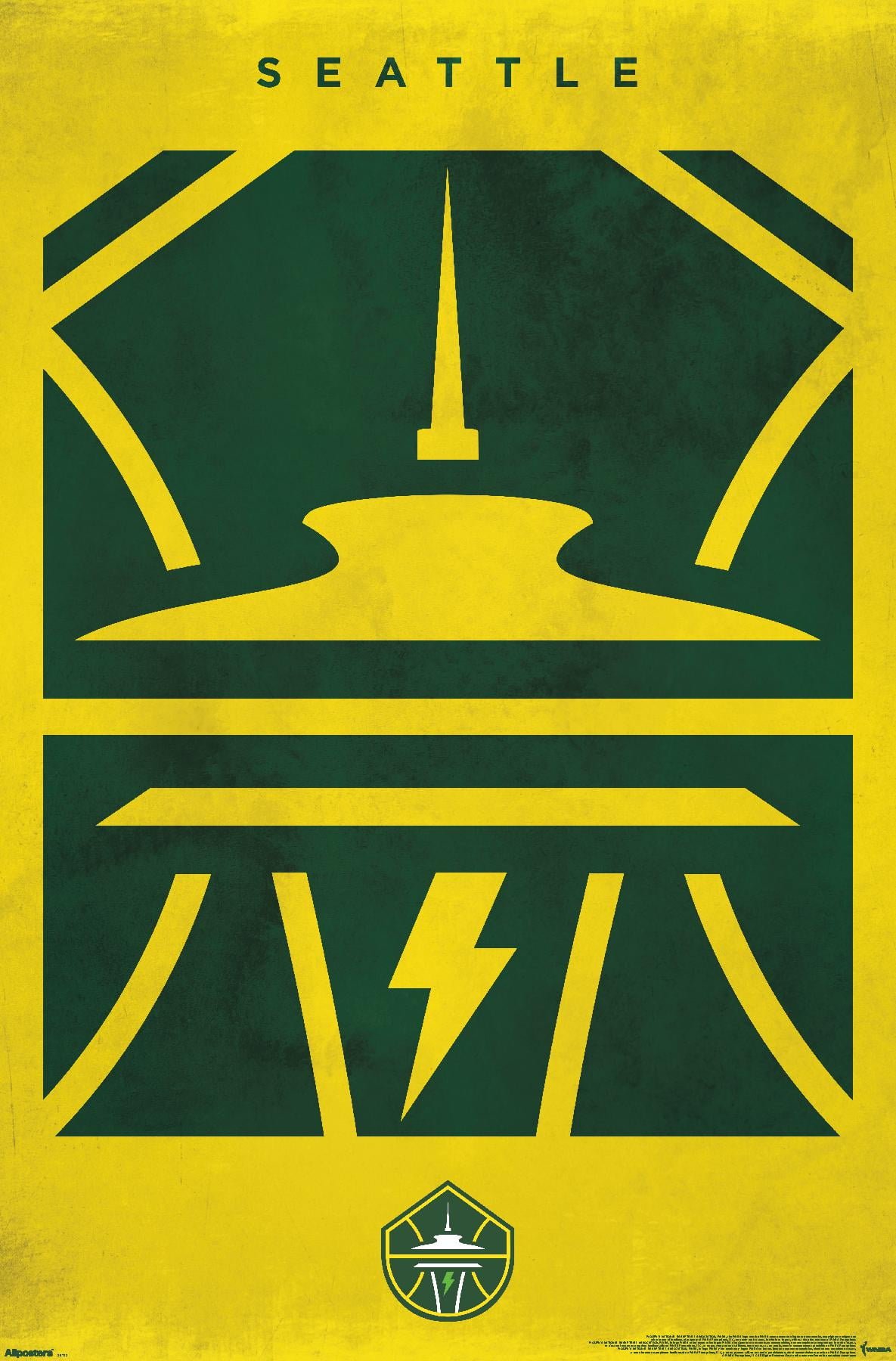 WNBA Seattle Storm - Logo 25 Wall Poster, 22.375" x 34" - Walmart.com