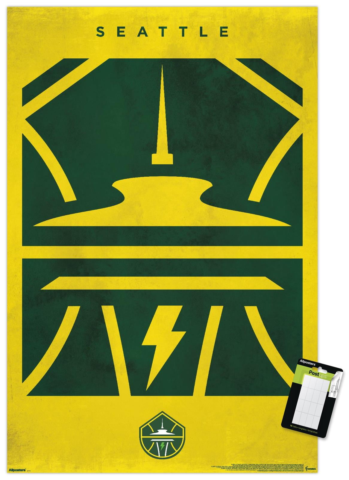 WNBA Seattle Storm - Logo 25 Wall Poster, 22.375" x 34" - Walmart.com