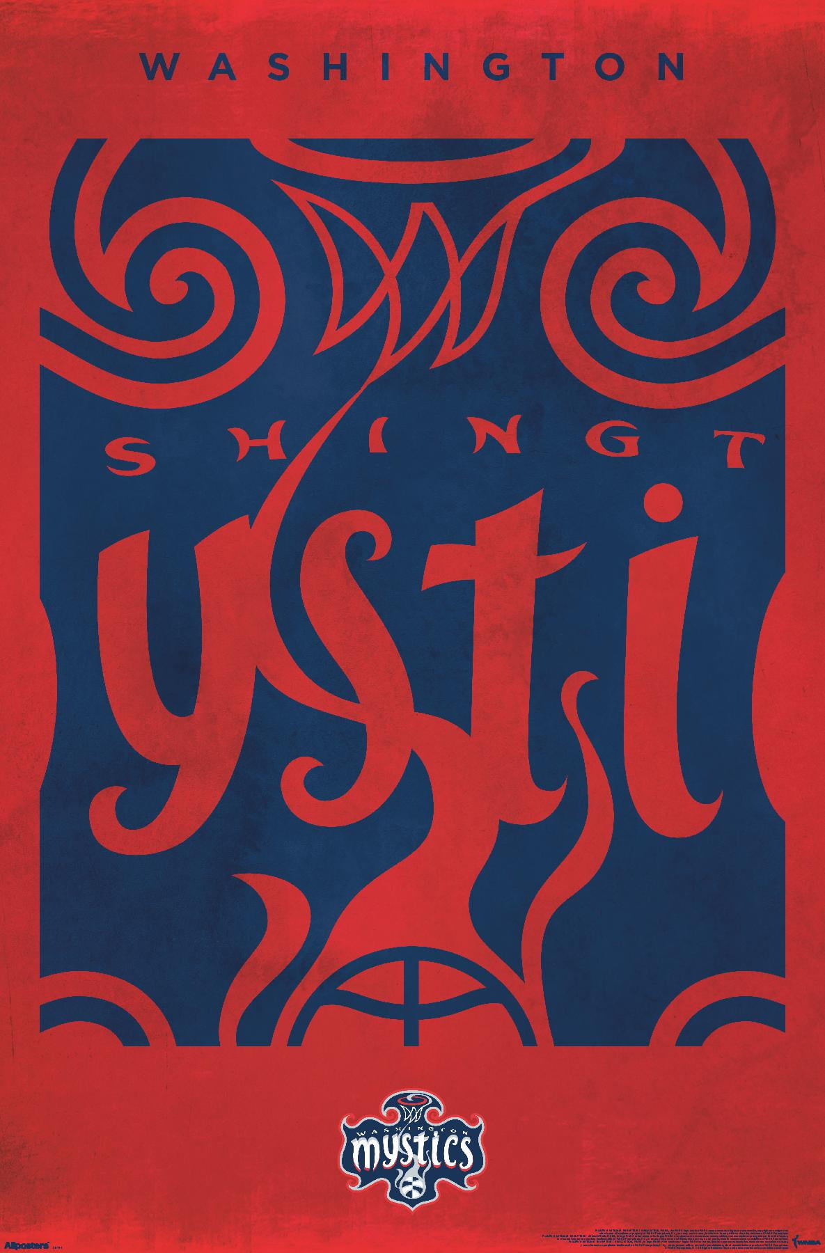 WNBA Washington Mystics - Logo 25 Wall Poster, 22.375" x 34" - Walmart.com