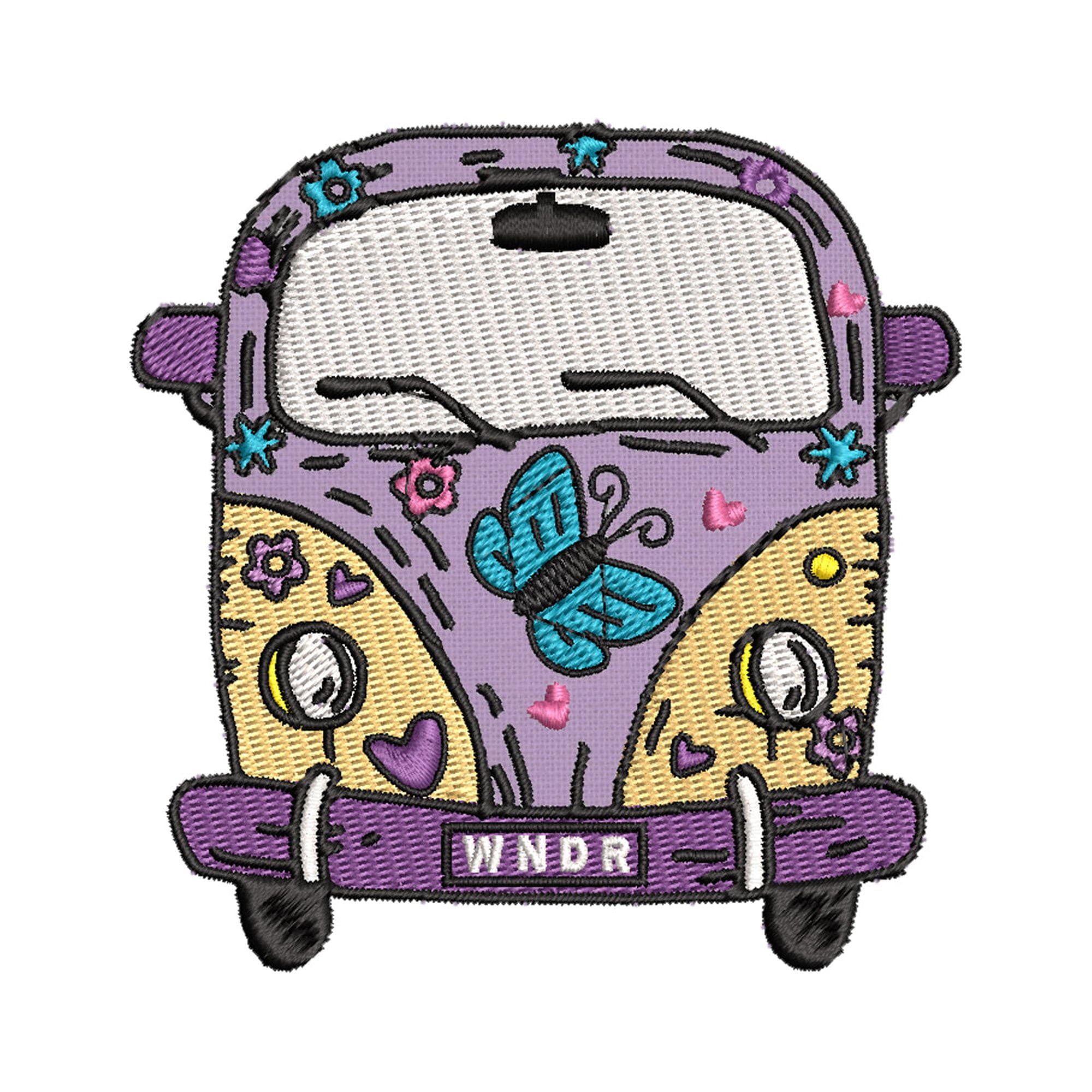 WNDR Wander / Wonder Van Embroidered DIY Iron on or Sew-on Decorative ...