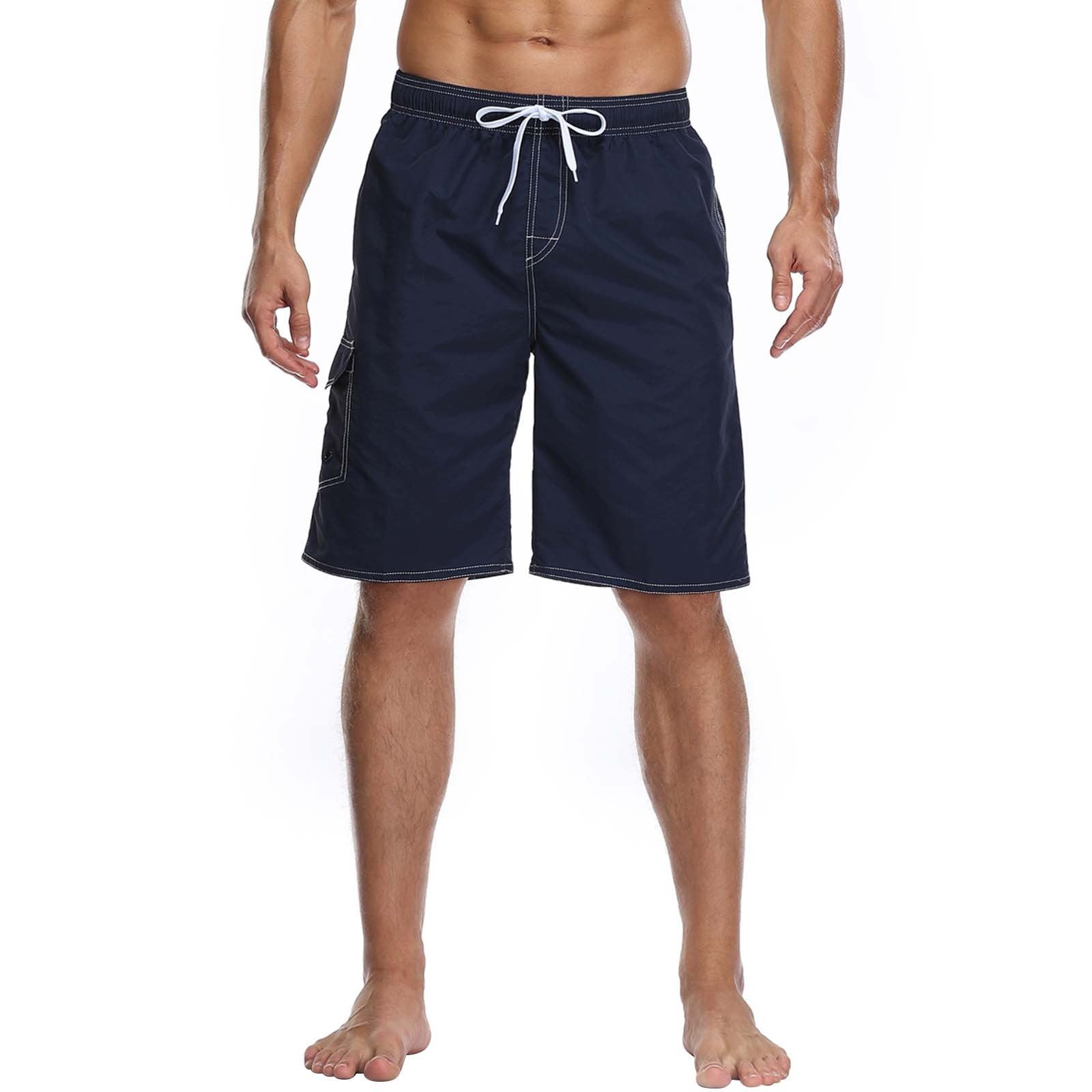 WNEGSTG Cargo Pants for Men Quick Drying Swimming Trunks with Mesh and ...