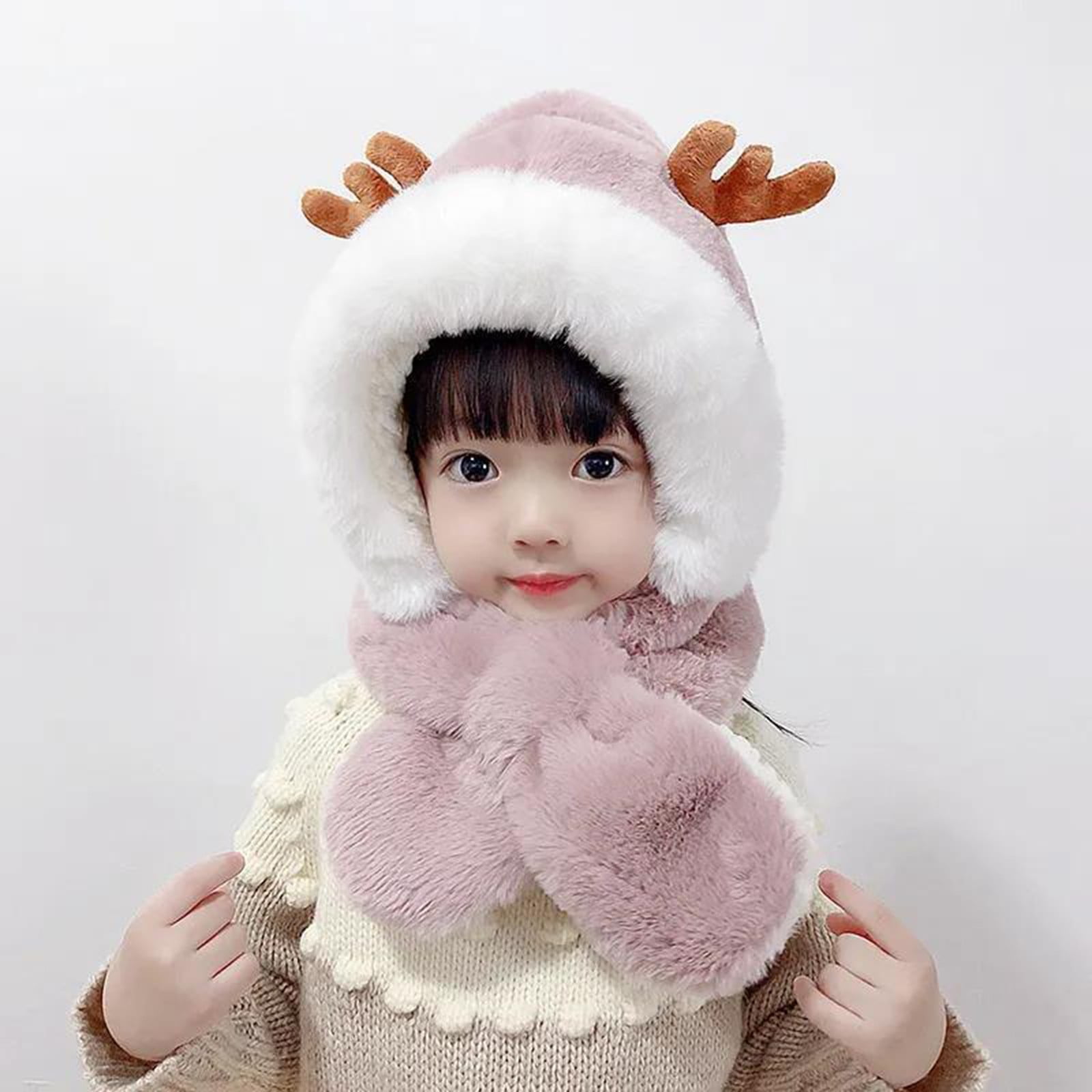 WNEGSTG Christmas Hats for Kids, Pink Christmas Hats, Children's Cute ...