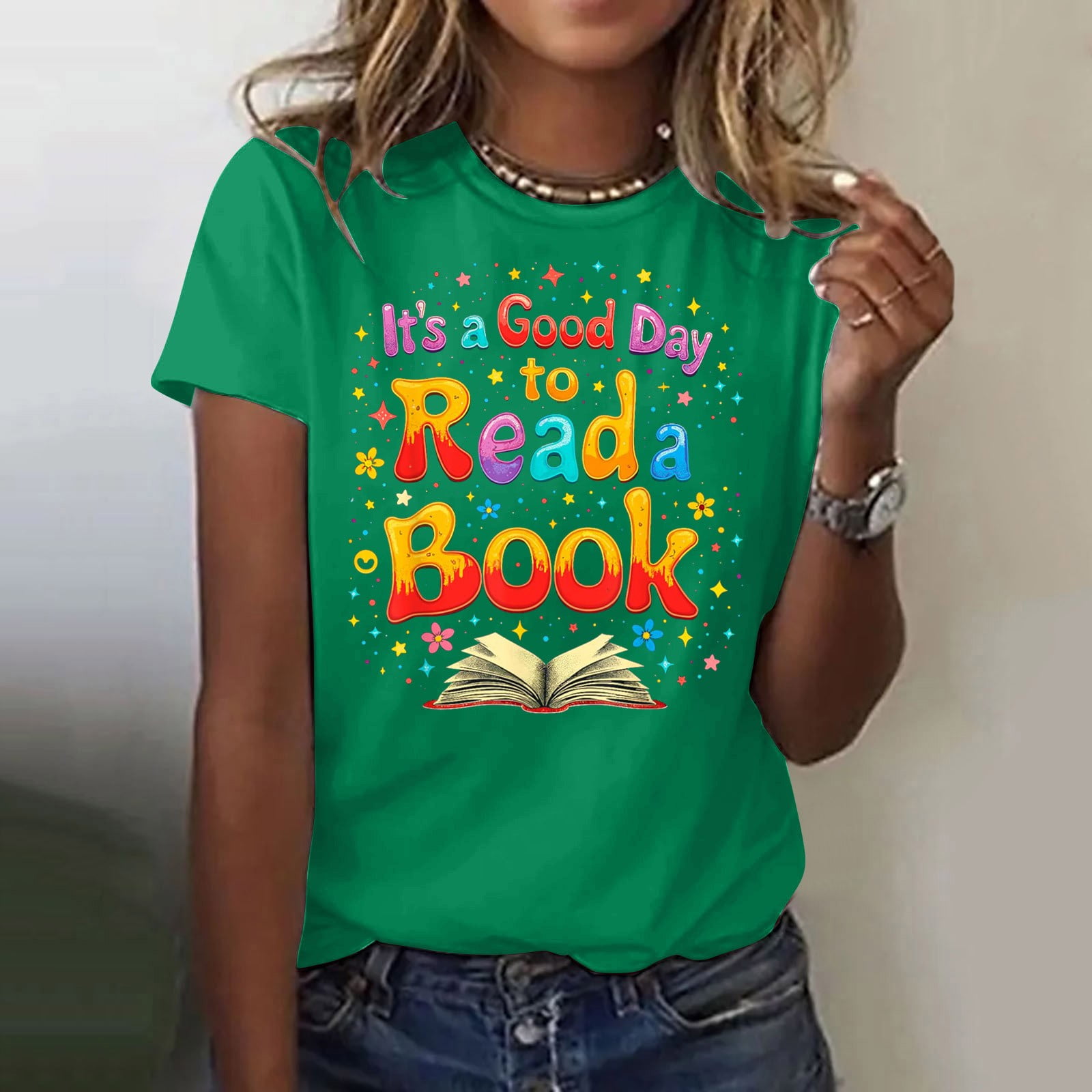 WNEGSTG Womens Tops, World Book Day 2025 Costume It's A Good Day To ...