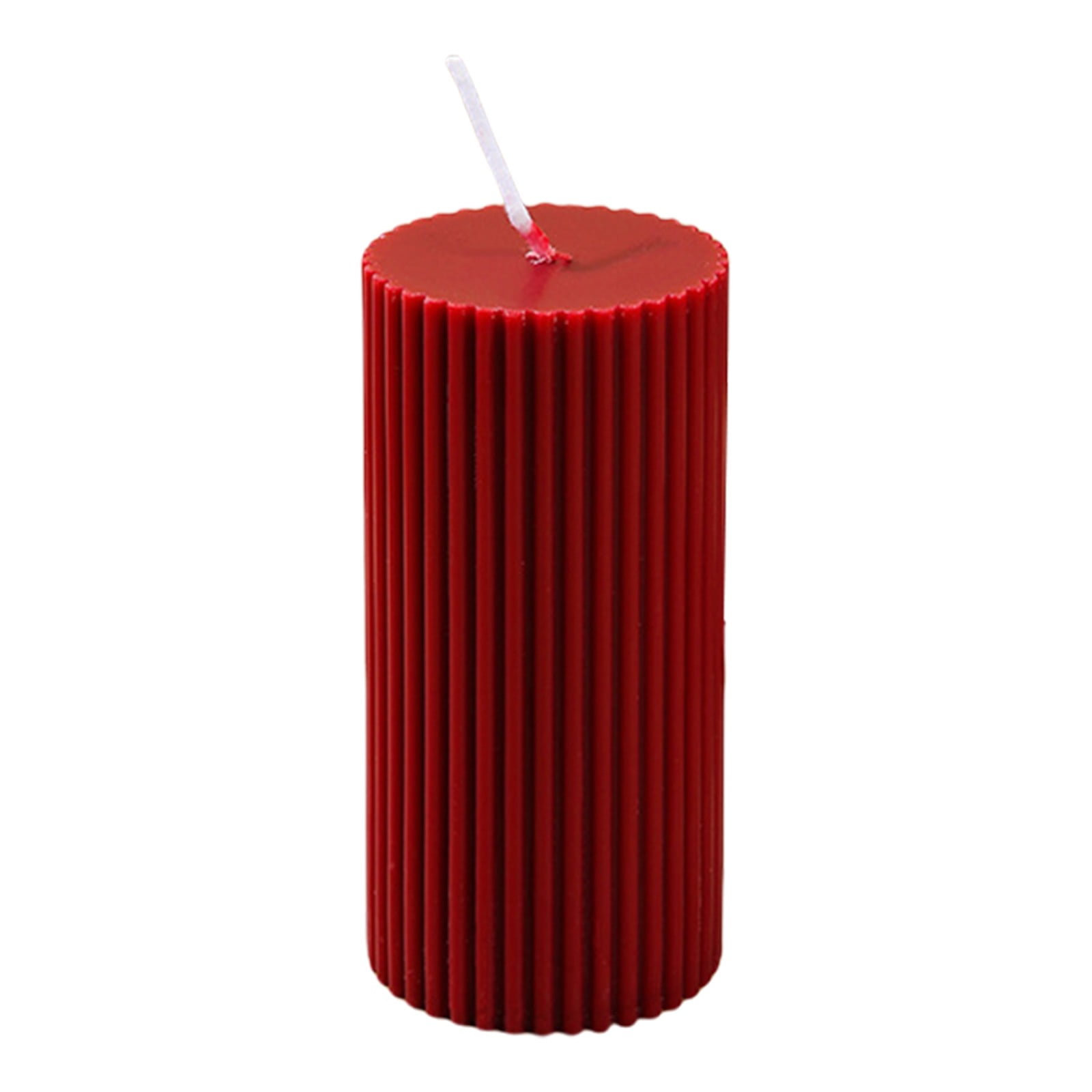 WNEXOPE Antique Burgundy Column Aroma Candle - Romantic Wedding Decor ...
