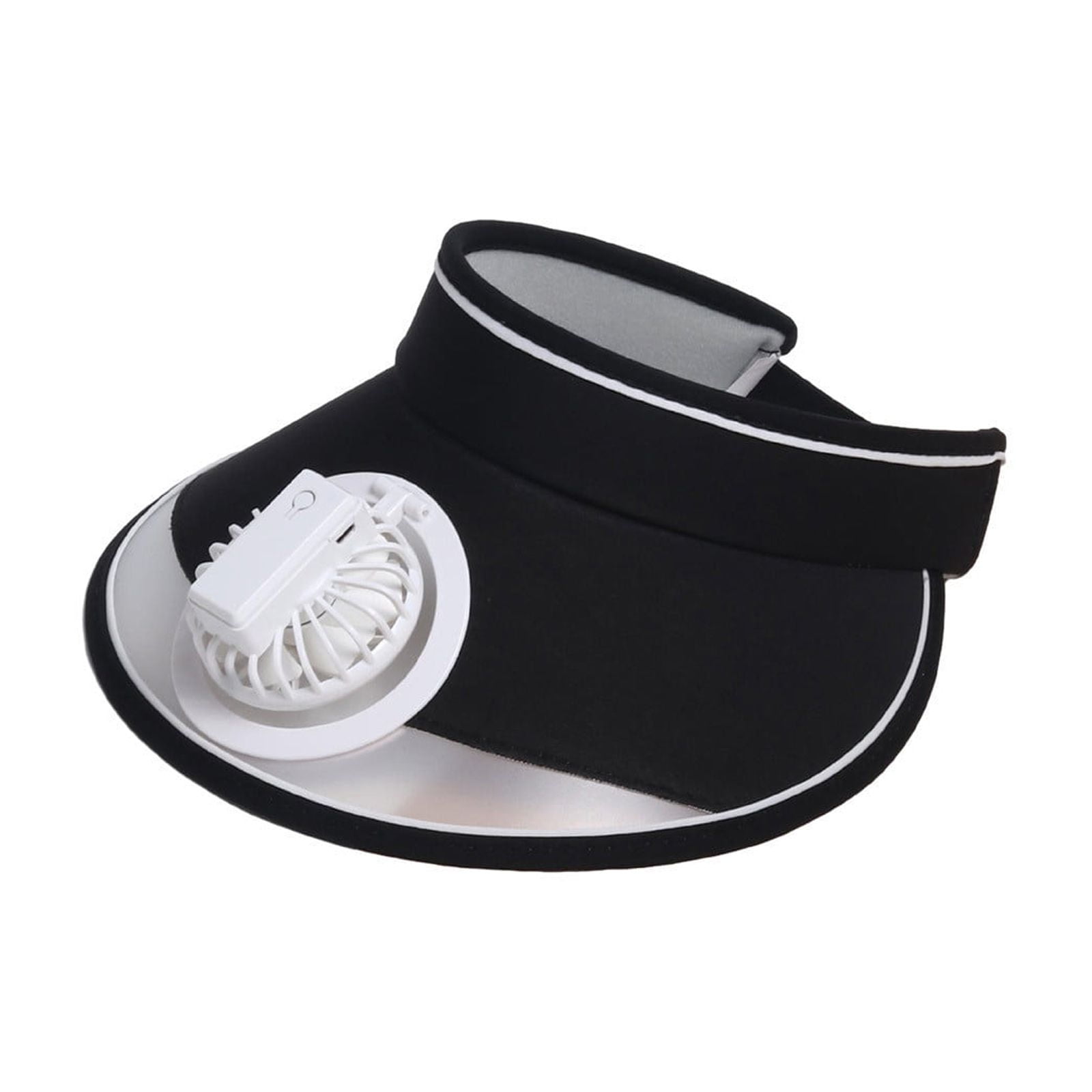 WNEXOPE Fan Visor Hat with Built-in Fan - Adjustable Three-Speed ...