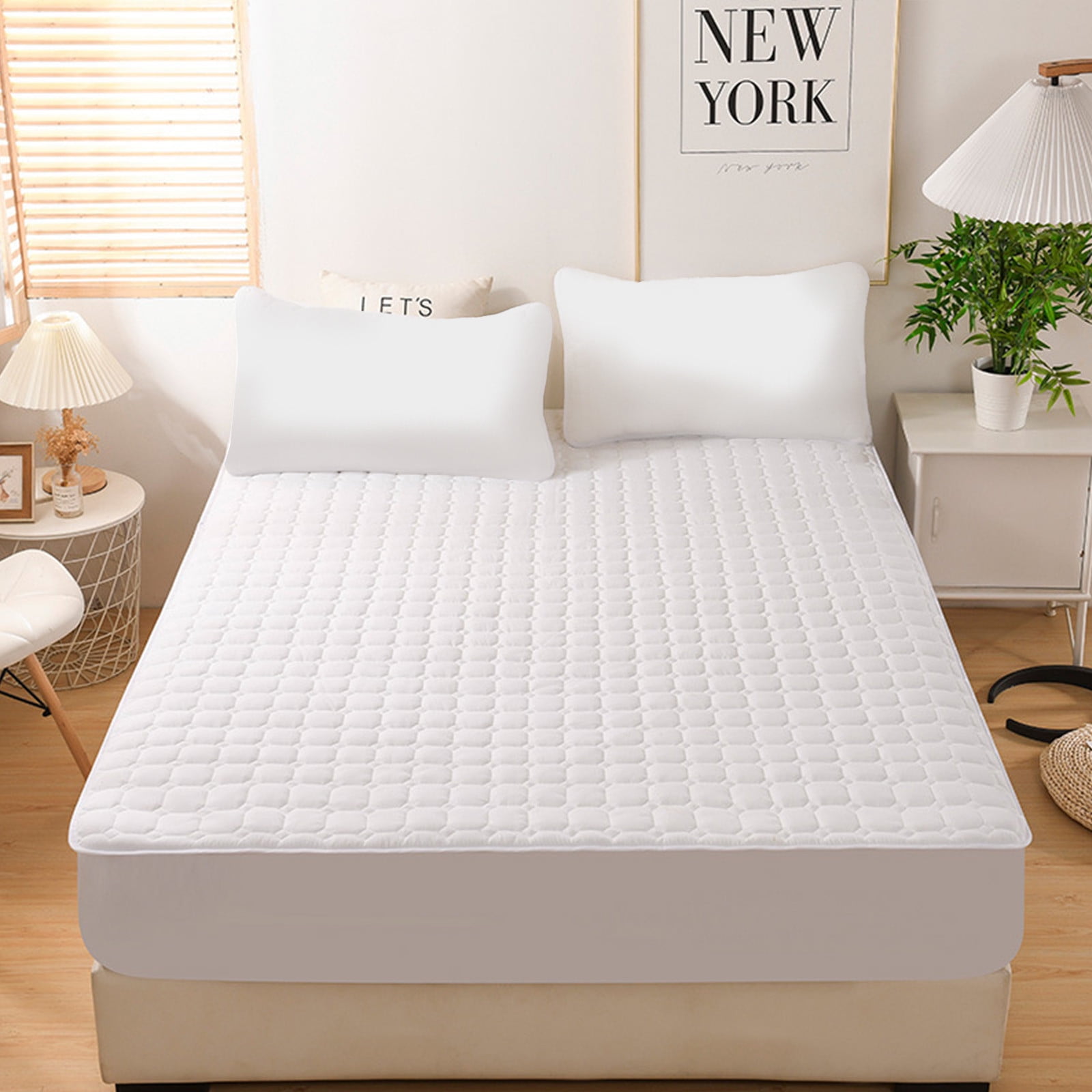 WNEXOPE Full Size Mattress Protector, Waterproof Breathable Noiseless ...