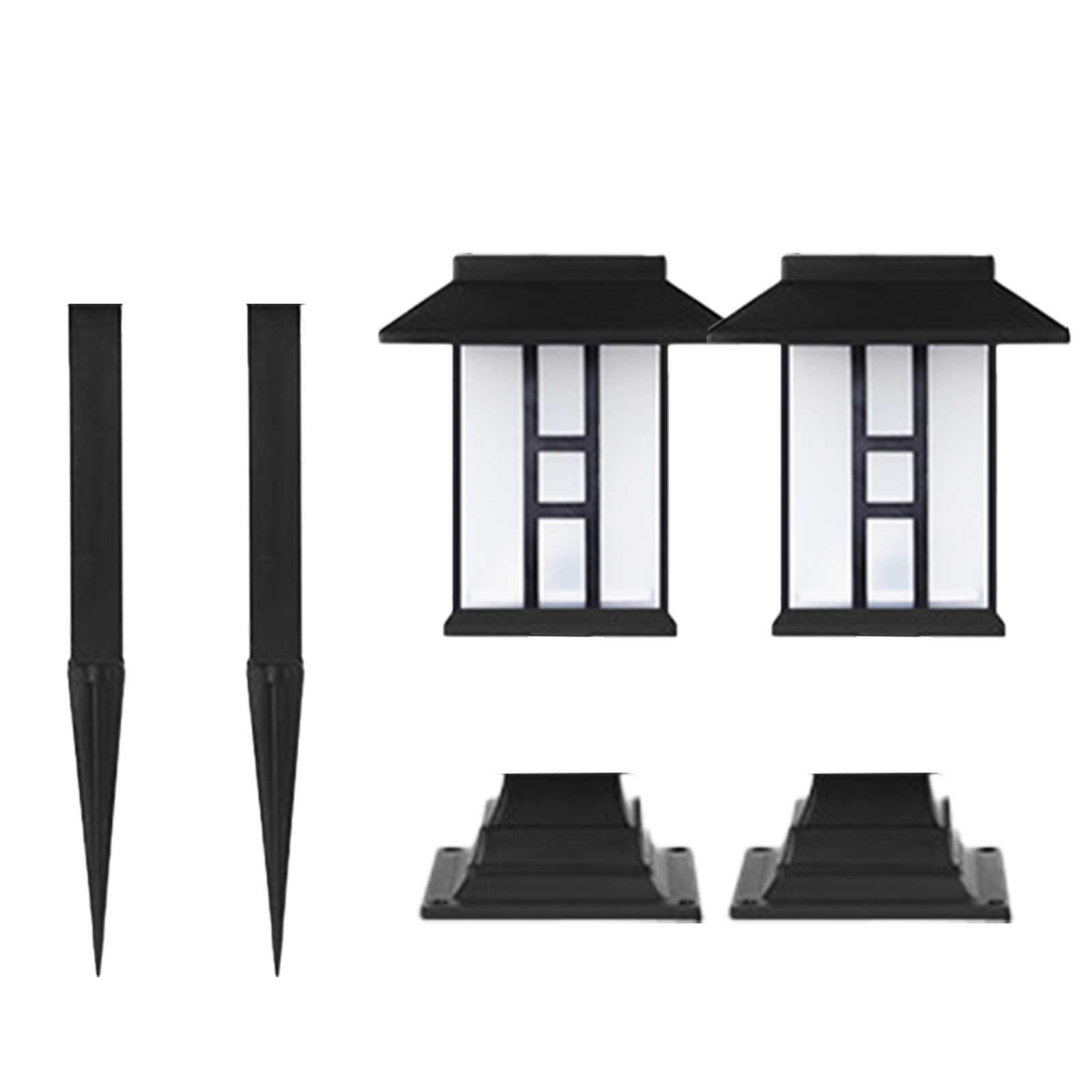 WNEXOPE LED Solar Lights - Set of Wireless Landscape Spotlights and ...
