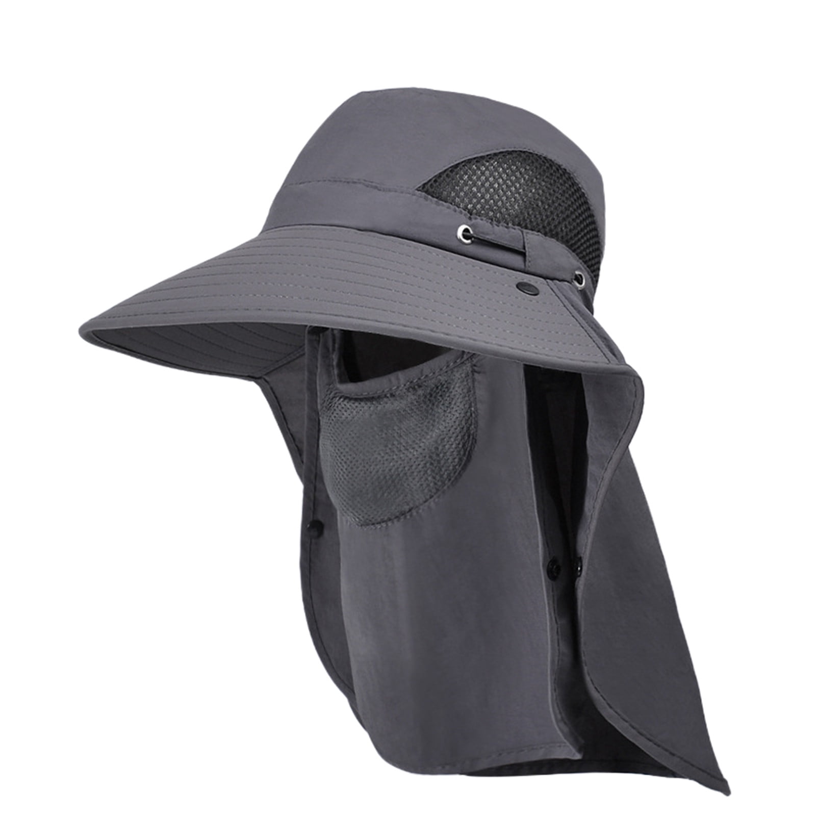 WNEXOPE Men's Large Sunscreen Fishing Hat: Outdoor Face Shade Sun Hat ...