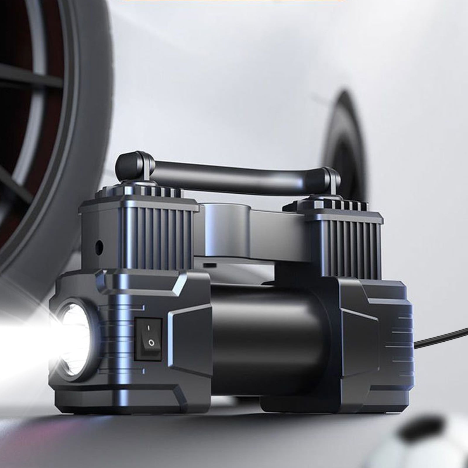 WNEXOPE Portable High-Power Car Tire Inflator Pump - 12V Multi-Function ...