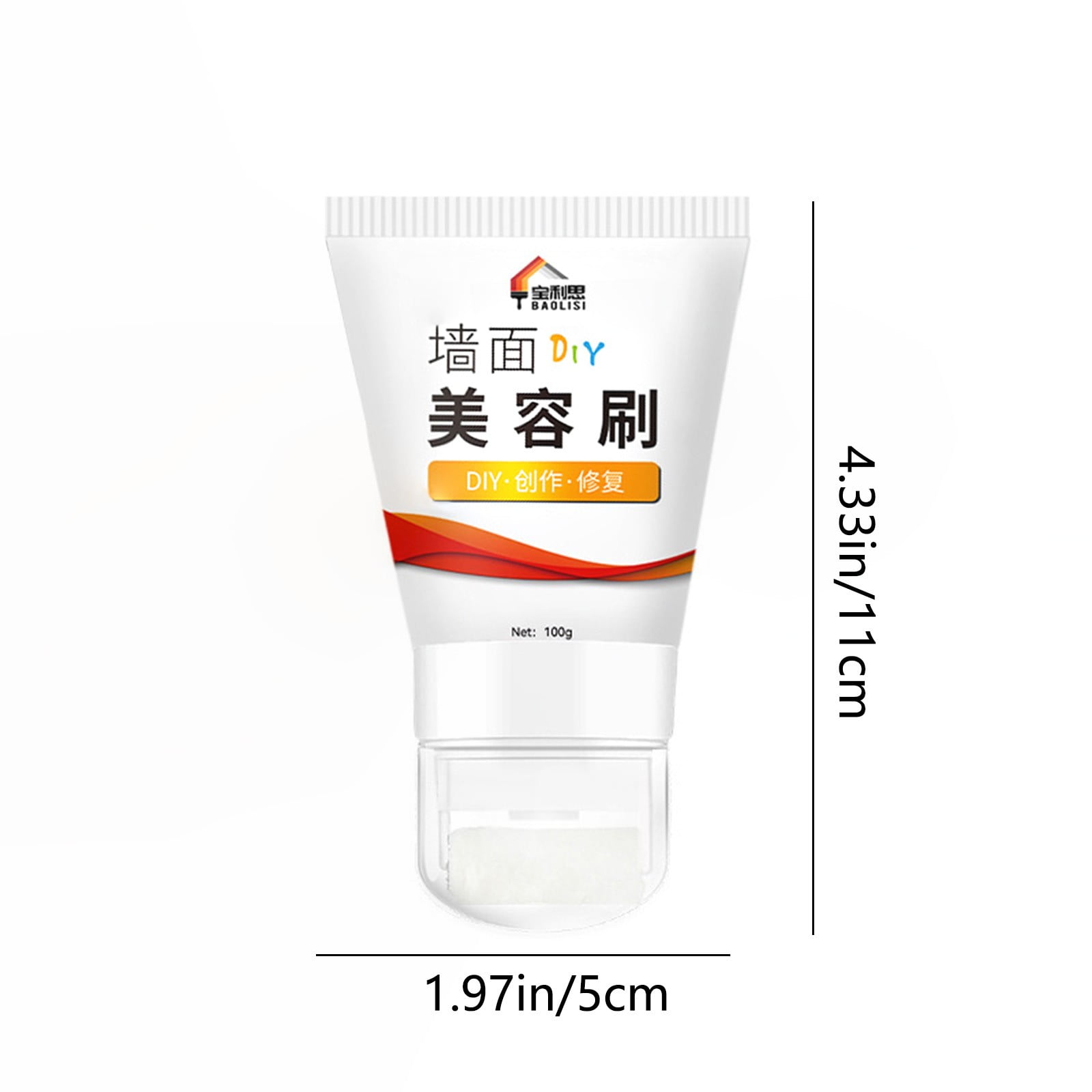 WNEXOPE Portable Wall Repair Paint, Wall Spackle With Roll Brush,Wall ...