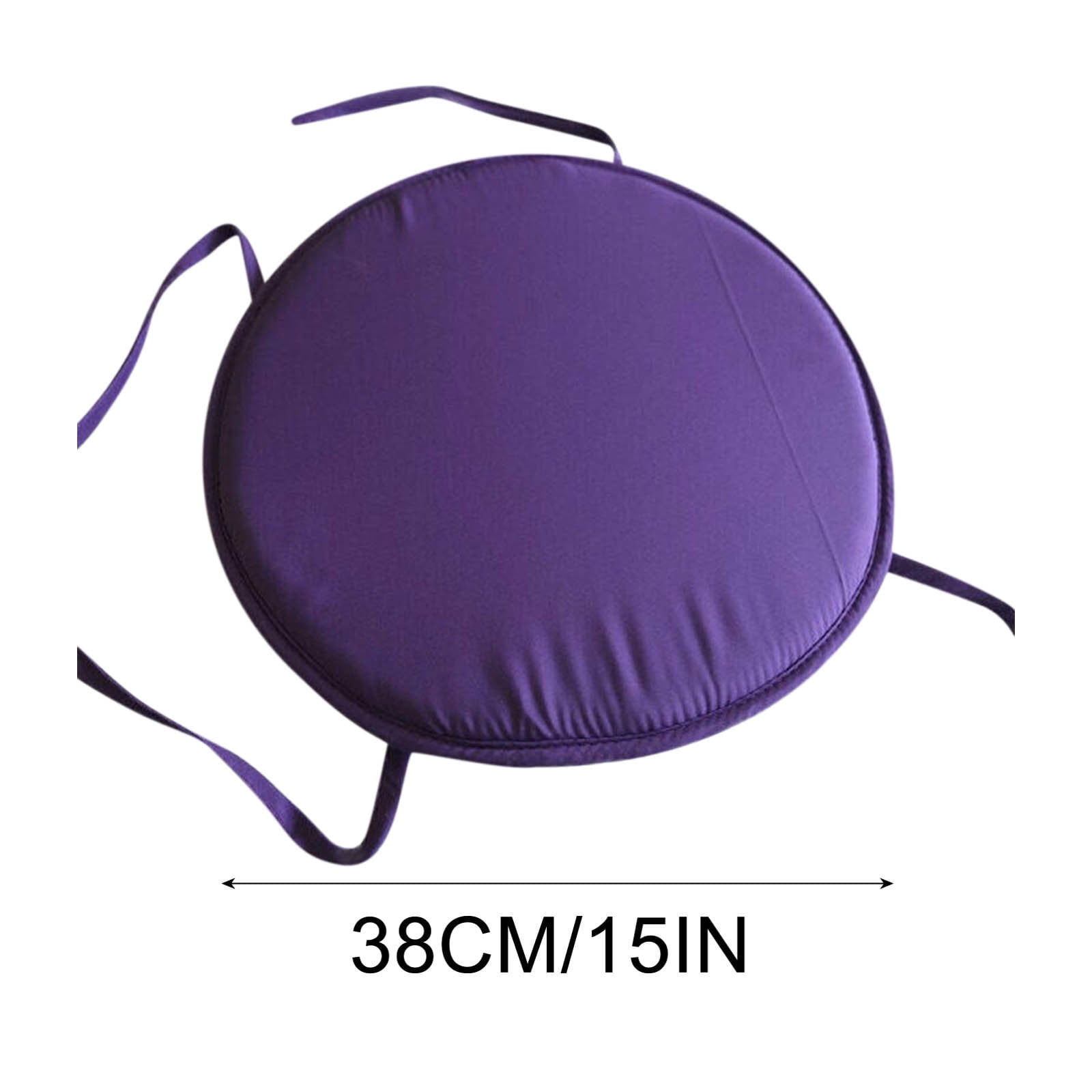WNFJR 1-Pack Round Chair Cushions with Ties - Soft Polyester Fiber ...