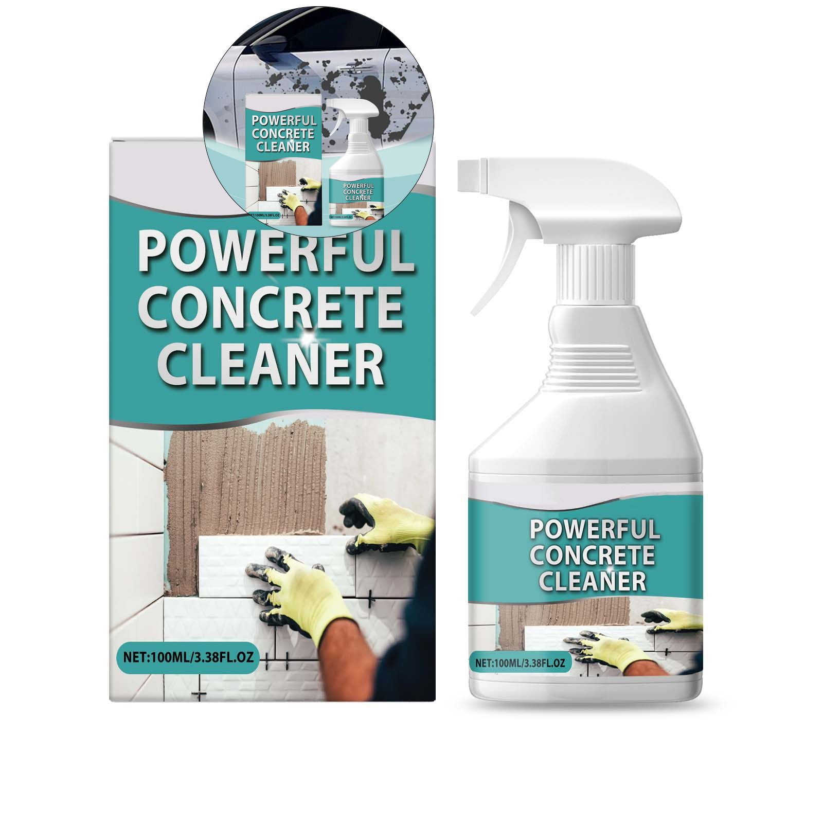 WNFJR 100ml Cement Cleaner - Powerful Concrete & Grout Residue Remover ...
