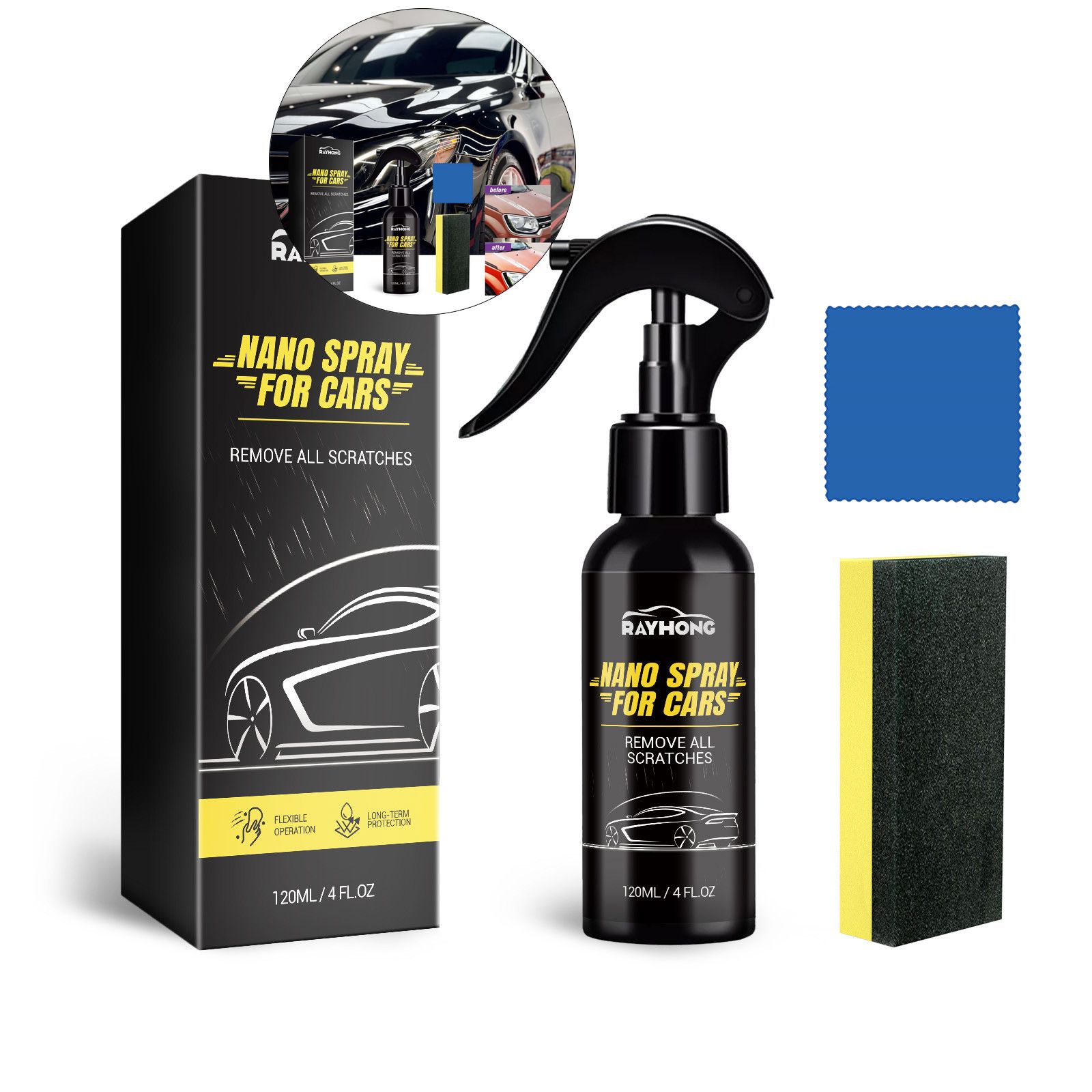 WNFJR 120ml Ceramic Shield Coating Spray - Advanced Oxidation Protection for Car Paint | Super ...
