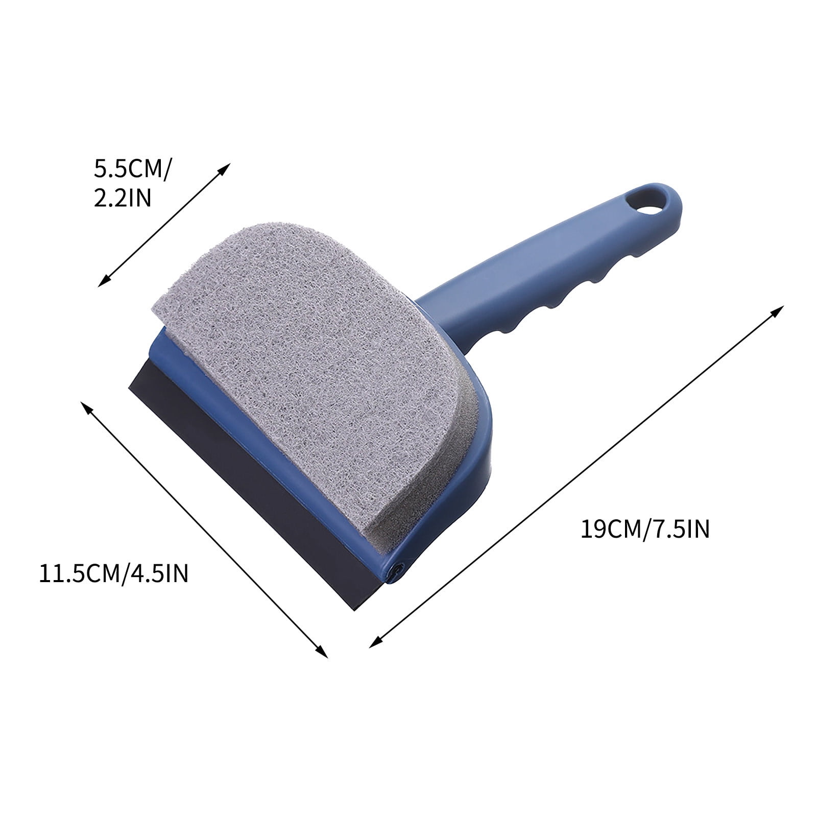 WNFJR 2-in-1 Multifunctional Window Glass Cleaner Brush with Sponge and ...