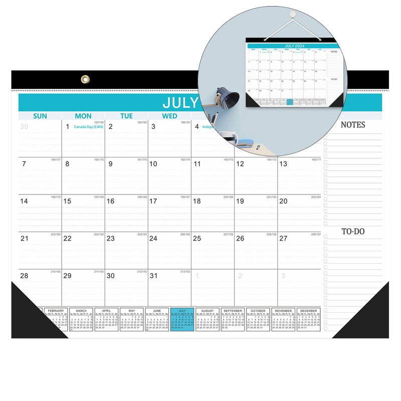 WNFJR 2024-2025 Desk Calendar, 18 Month Desk Calendar, July 2024 ...