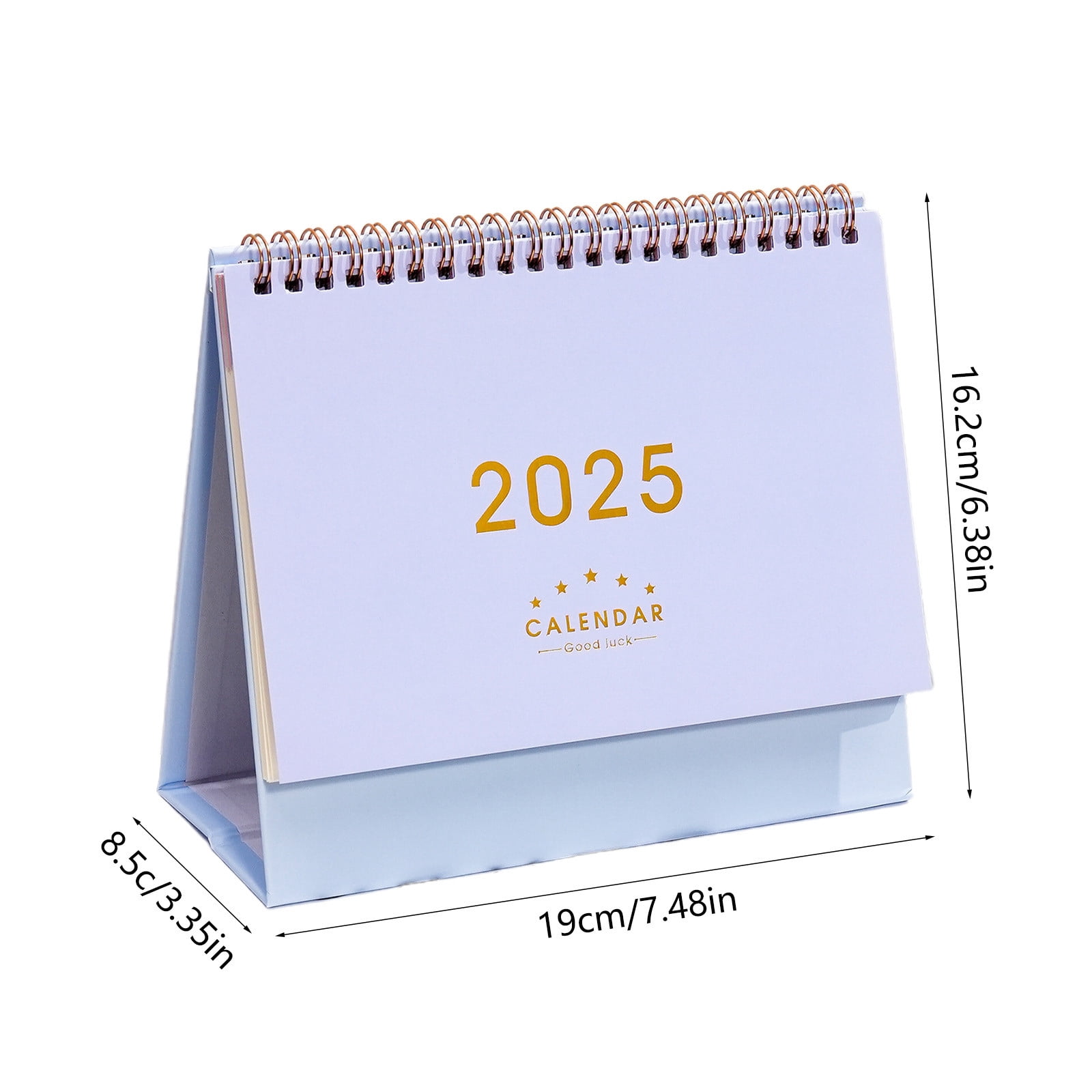 WNFJR 2024-2025 Desk Calendar Standing, 18 Month Small Calendar from ...