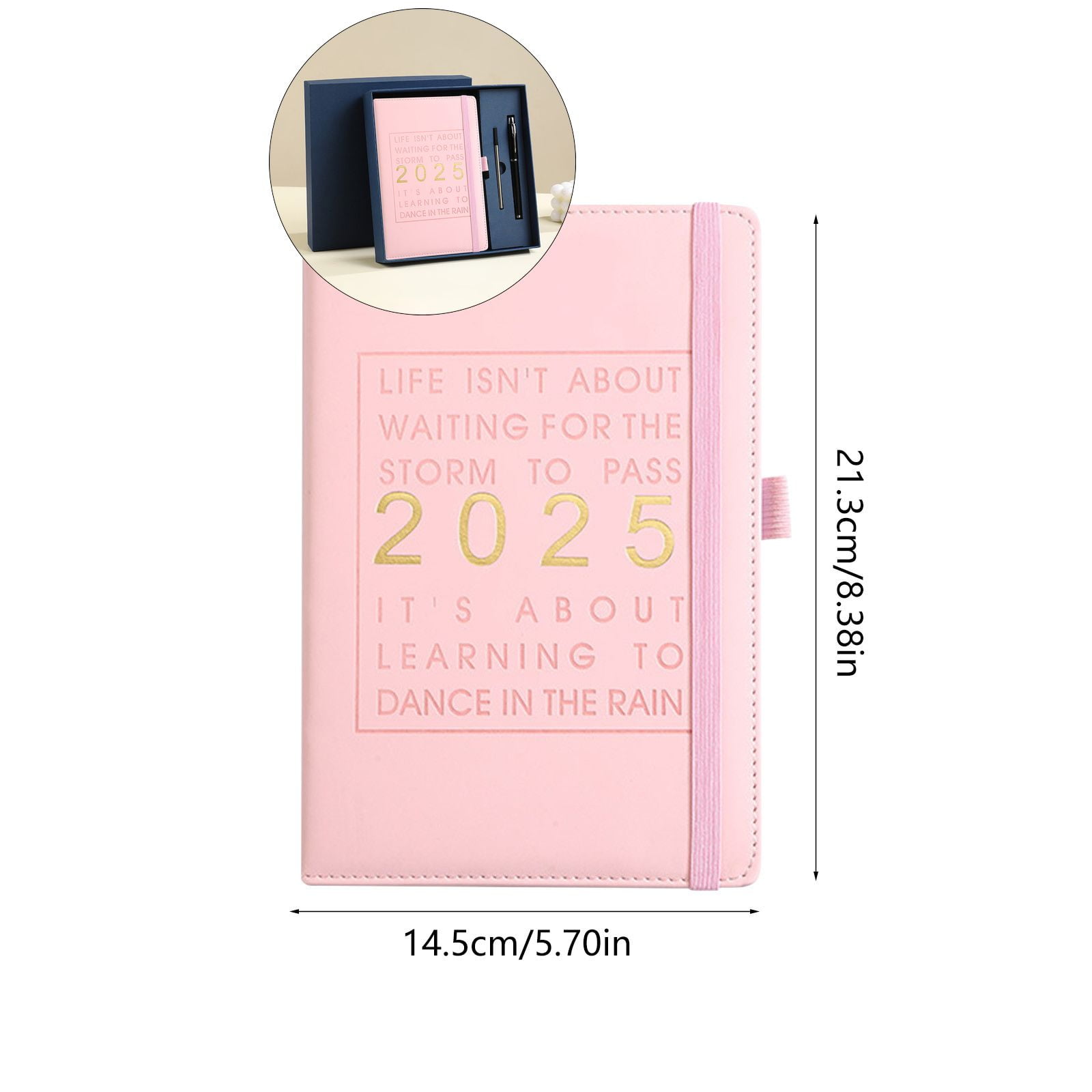 WNFJR 2025 Daily Planner Set, Daily Planner One Page Per Day, Portable ...