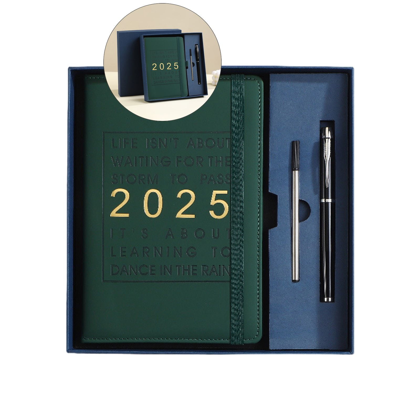 WNFJR 2025 Daily Planner Set, Daily Planner One Page Per Day, Portable ...