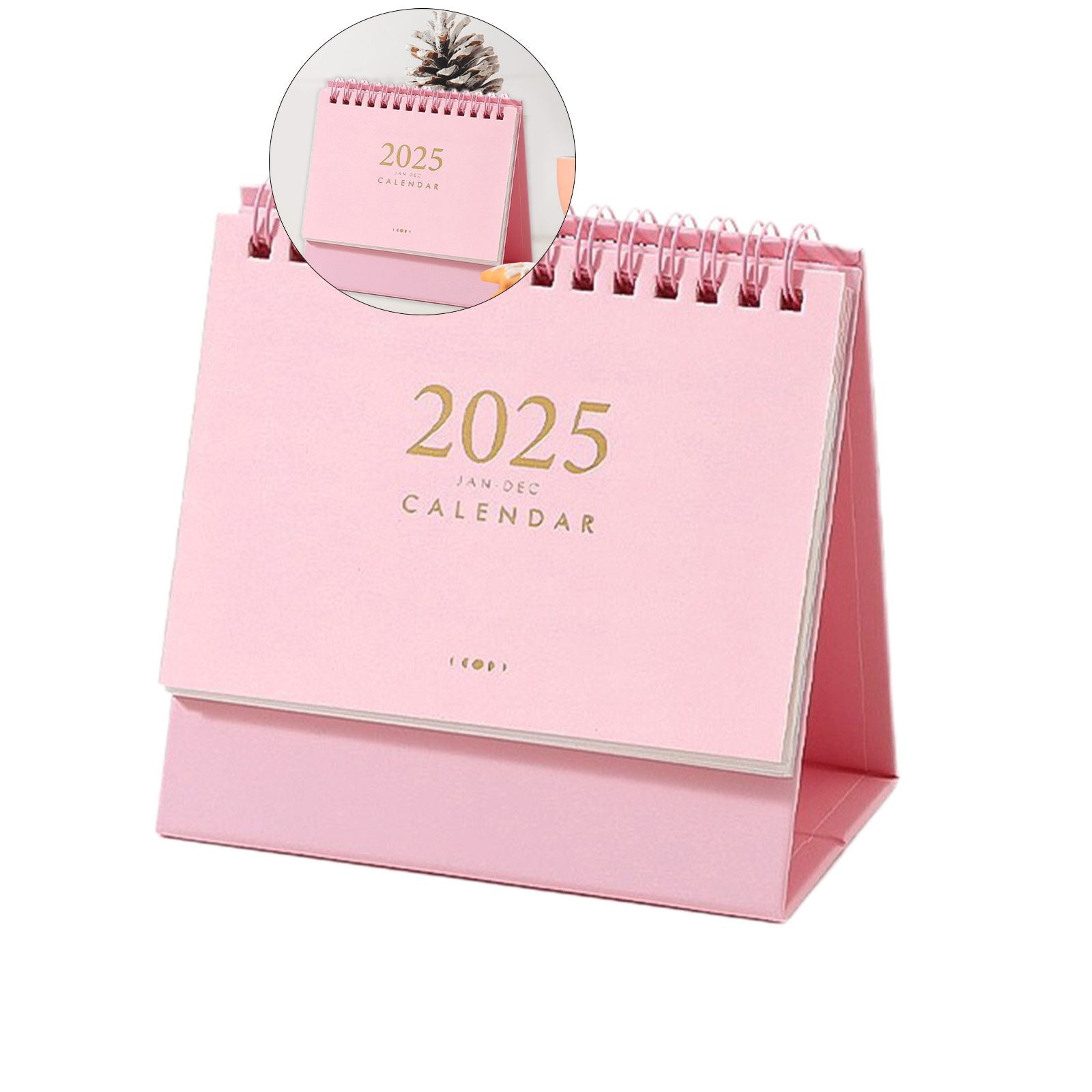 WNFJR 2025 Office Calendar Color Calendar Daily Schedule Planner Mini Simple Desk Calendar Tiny ...