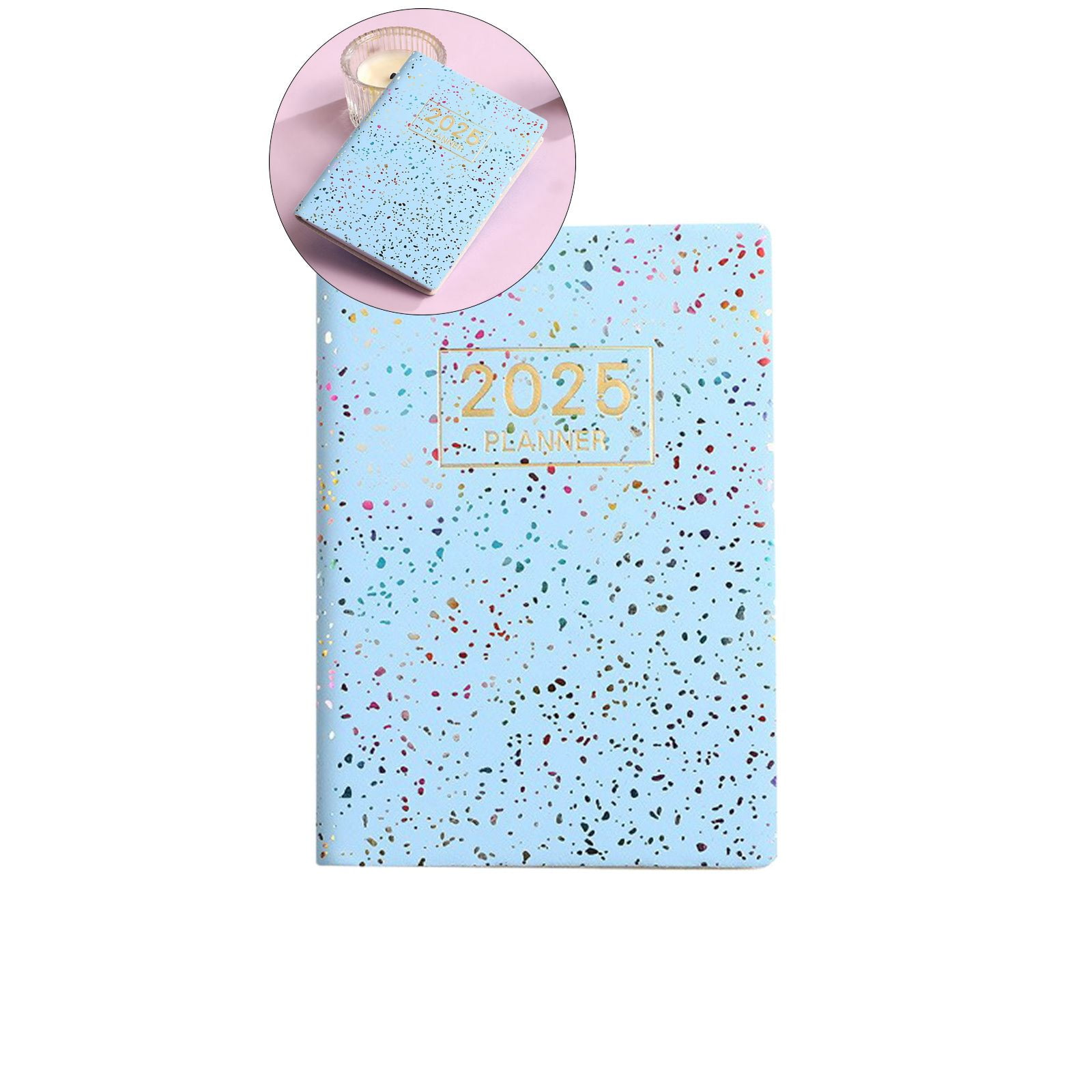 WNFJR 2025 Pocket Planner Mini Weekly Planner Starlight Leather 2025 ...
