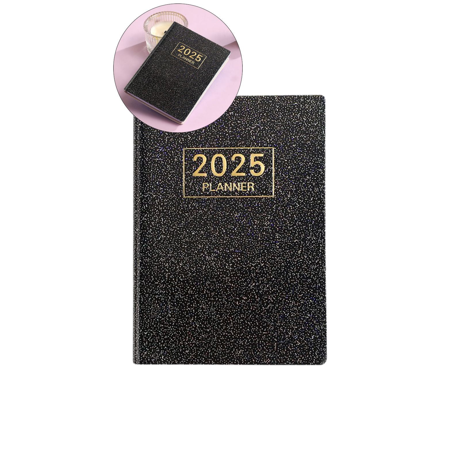 WNFJR 2025 Pocket Planner Mini Weekly Planner Starlight Leather 2025 ...