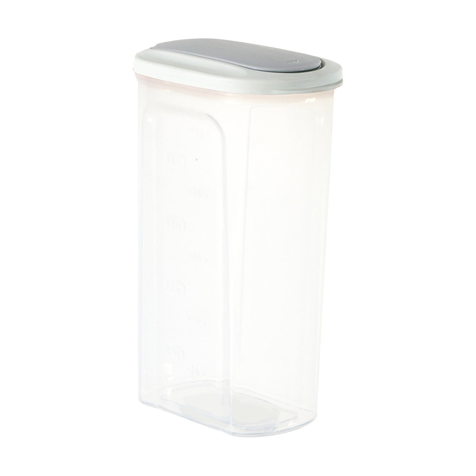 WNFJR 2L Food Grade Plastic Storage Container, Transparent Kitchen ...
