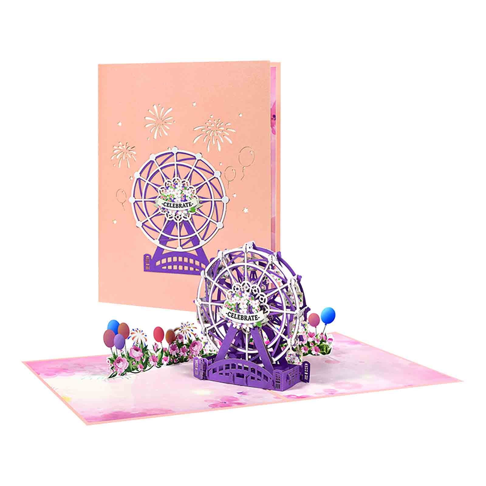 WNFJR 3D Valentine's Day Card, DIY Paper Carving Greeting, Hollow Heart ...