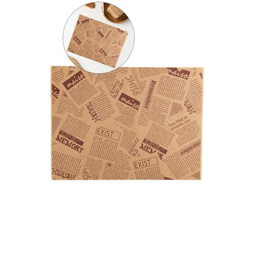 100 PCS Checkered Waxed Deli Paper Sheets 7 * 7 Inch, Food-grade ...