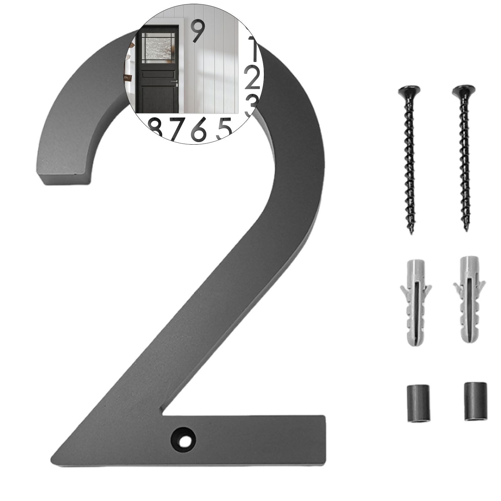 WNFJR 6 Inches House Numbers for Outside Modern House Address Numbers ...