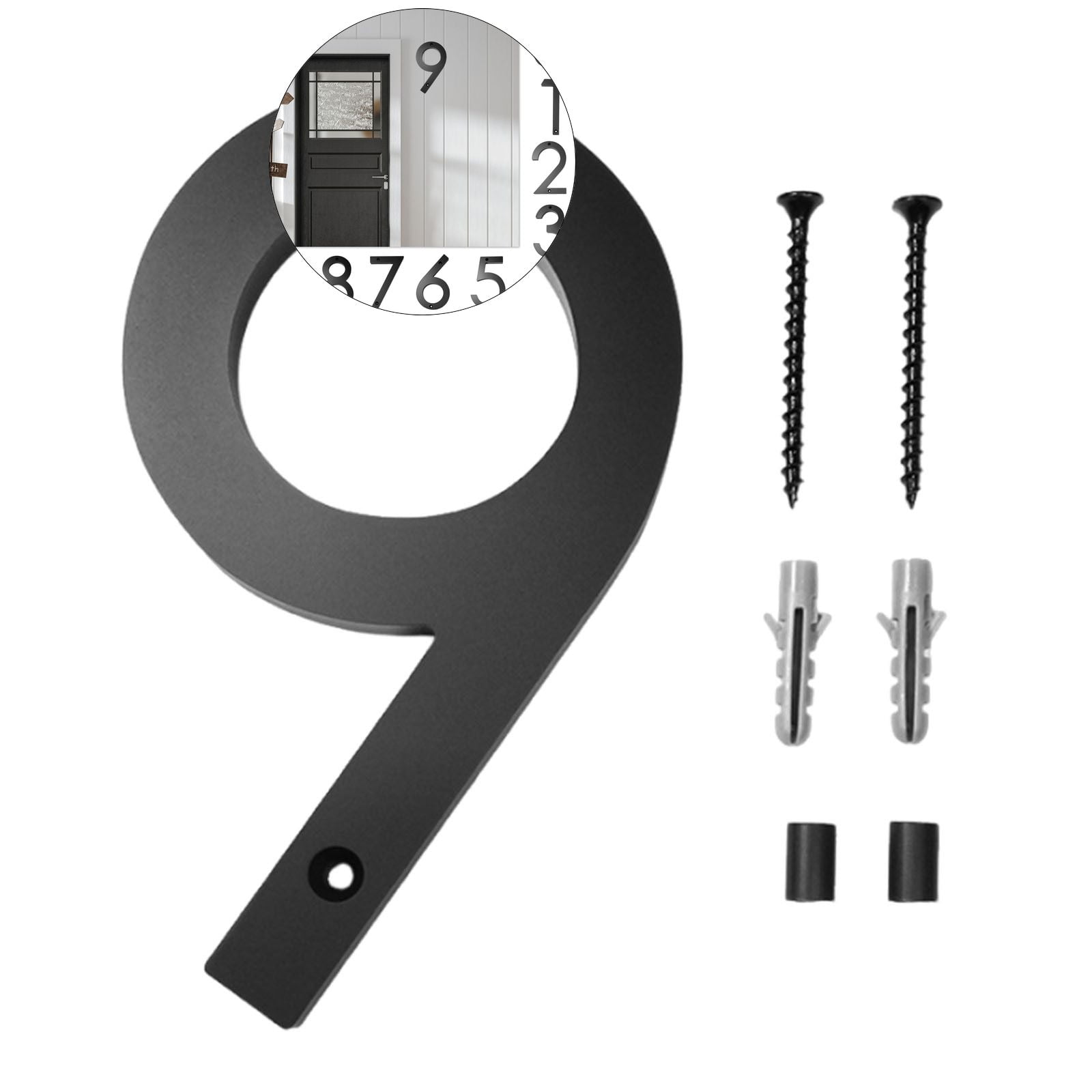 WNFJR 6 Inches House Numbers for Outside Modern House Address Numbers ...