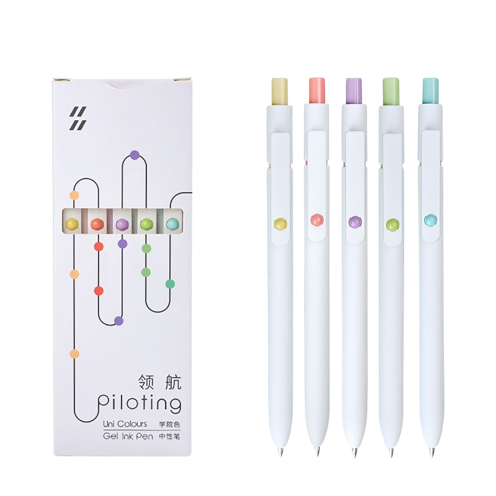 WNFJR Academic Gel Pen Set, Low Center of Gravity Writing Pen, Student ...
