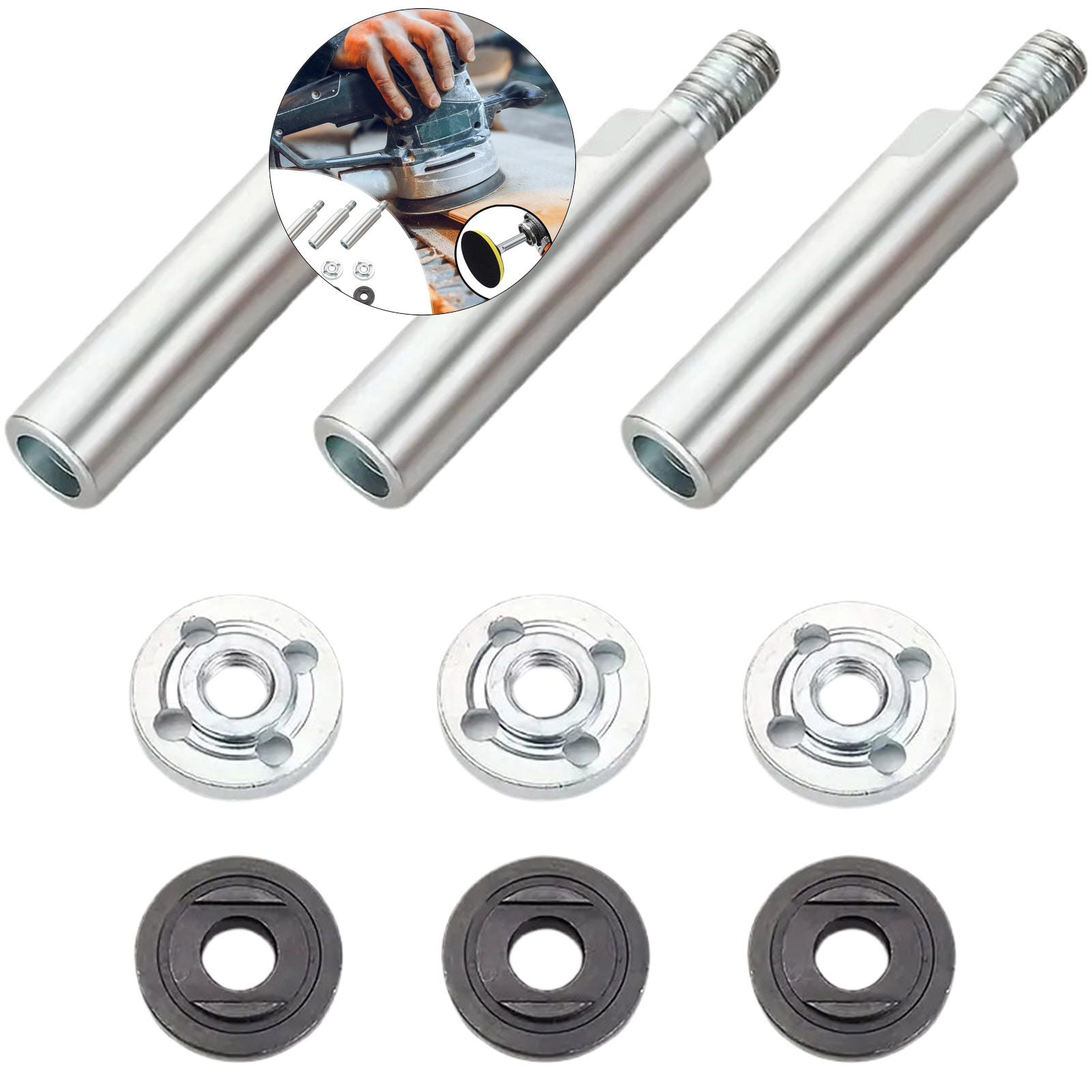 WNFJR Angle Grinder Extension Rod - Durable Plated Construction ...