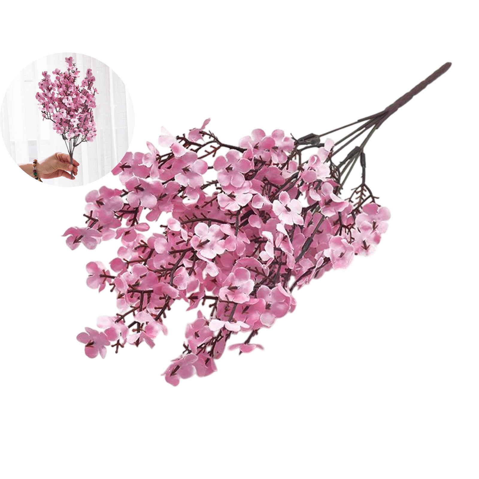 WNFJR Artificial Flowers - Realistic Waterproof Plastic Flower Decor ...