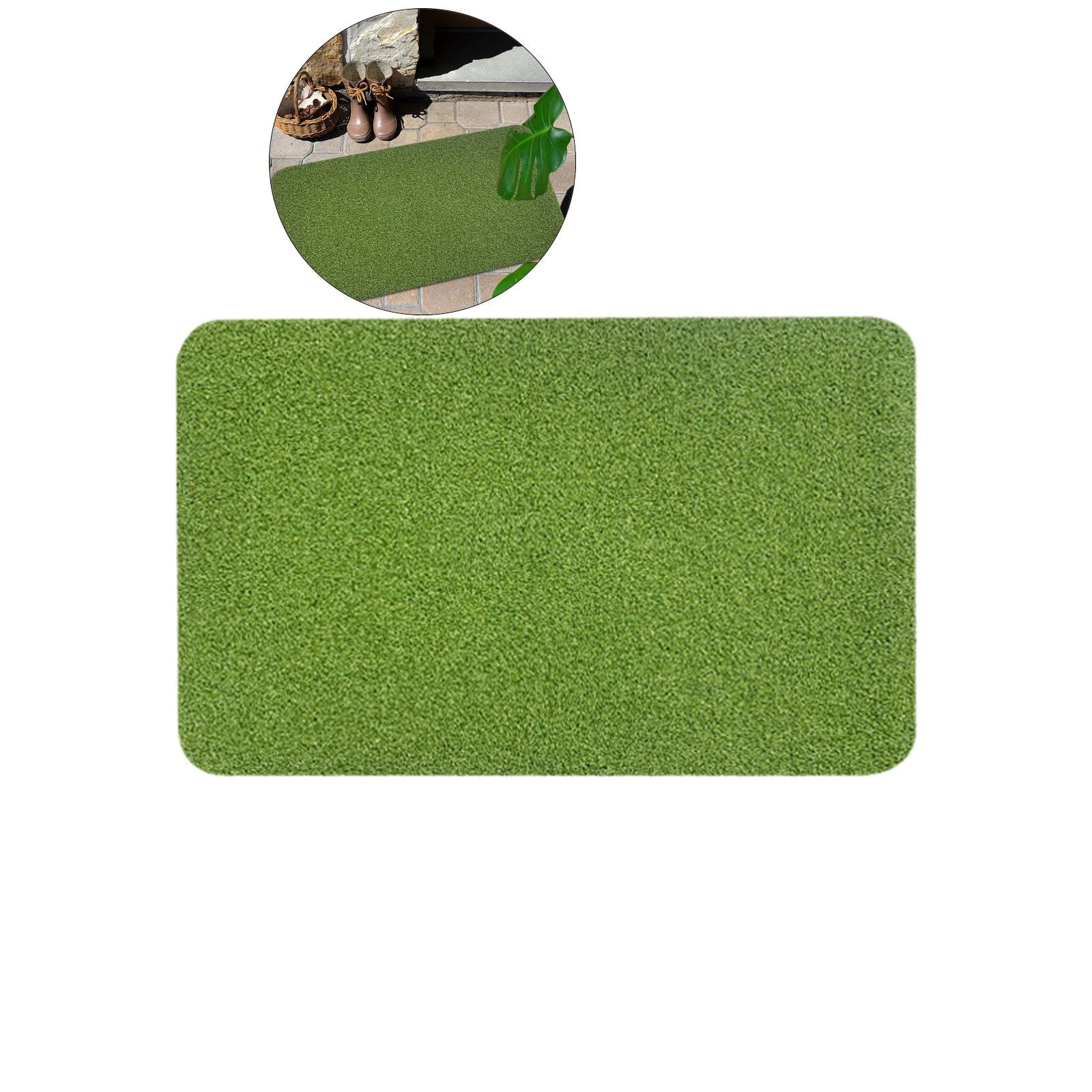 WNFJR Artificial Grass Door Mats Grass Rug Outdoor Fake Turf Grass Mats ...