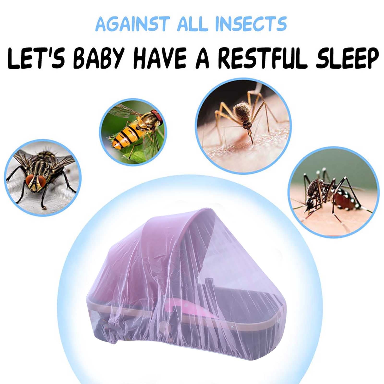 WNFJR Baby Stroller Mosquito Net with Dense Mesh, Breathable Universal ...