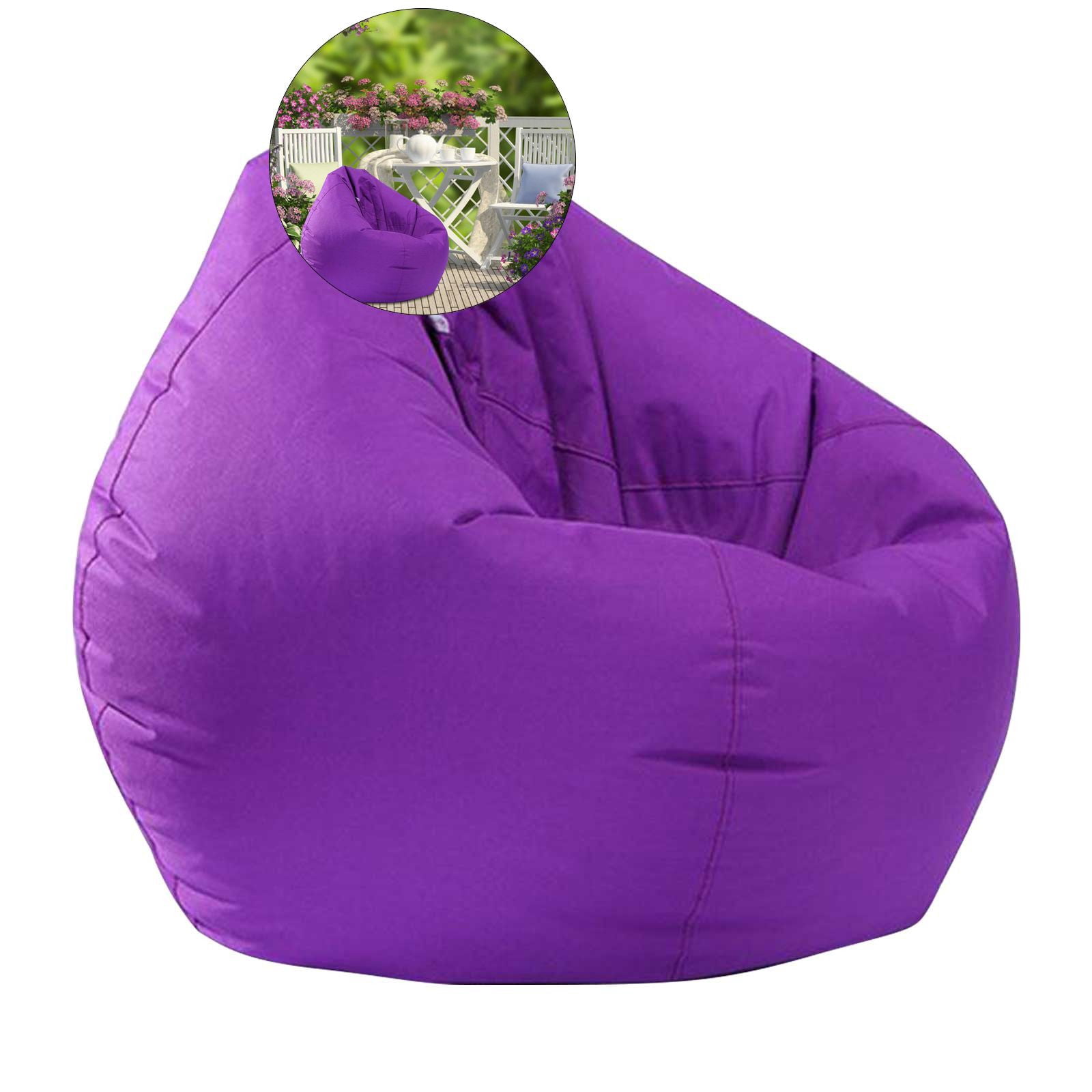WNFJR Bean Bag Chair Cover - Stuffed Storage Bean Bag Chair Cover with ...