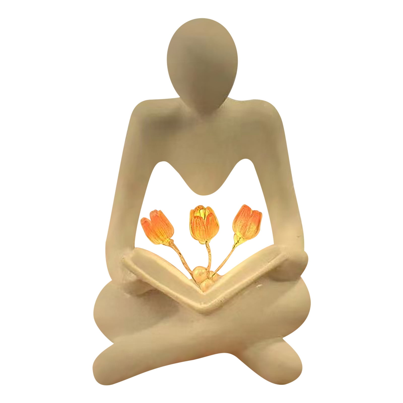 WNFJR Book Sculpture Night Light Bookshelf Statue Decor Nordic Abstract ...