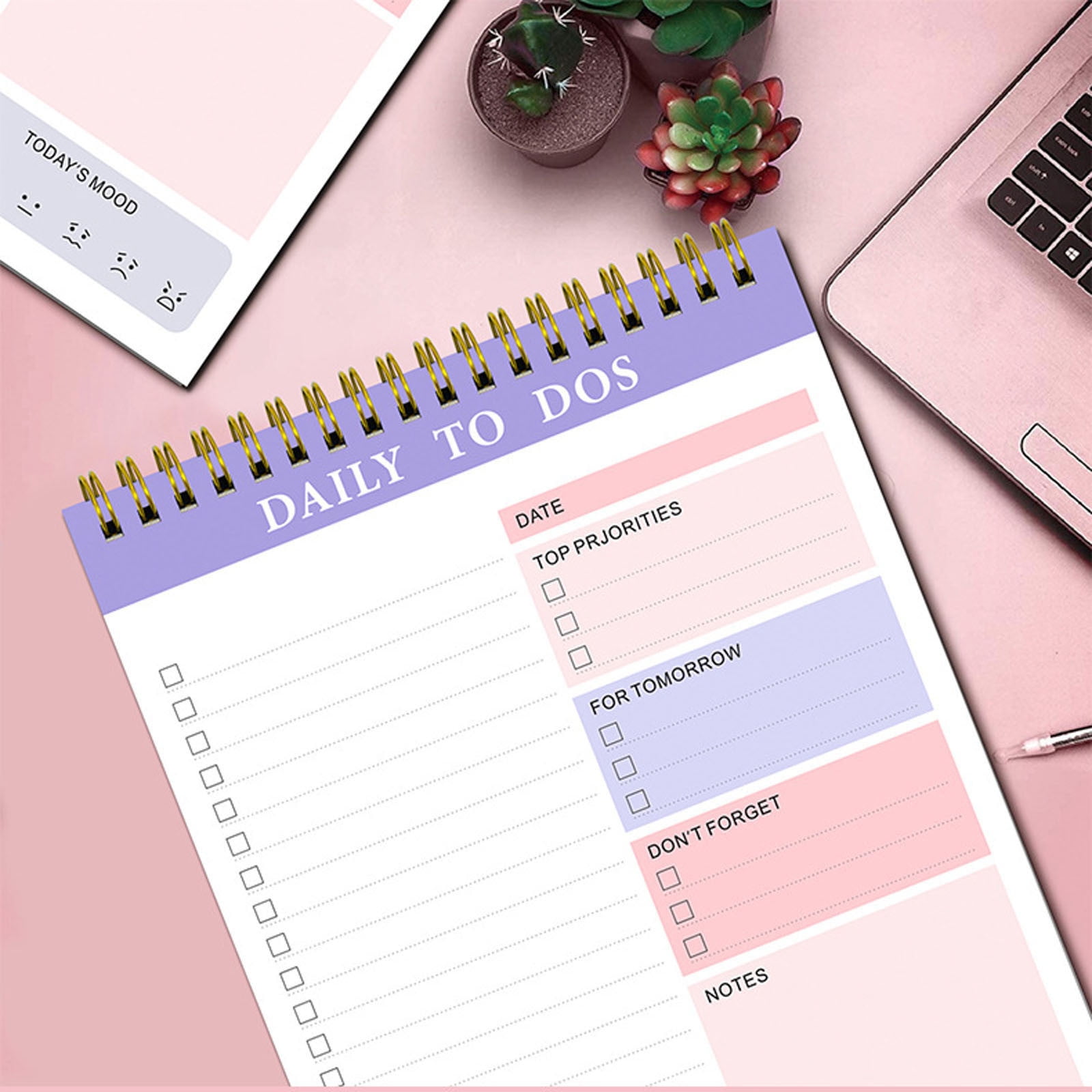 WNFJR Business Notebook Tear off Planning Notepad for Schedule To Do ...