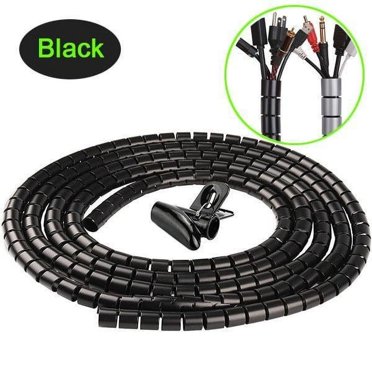 2-Pack Under Desk Cable Management Organizer with Upgrade Clips, PC ...