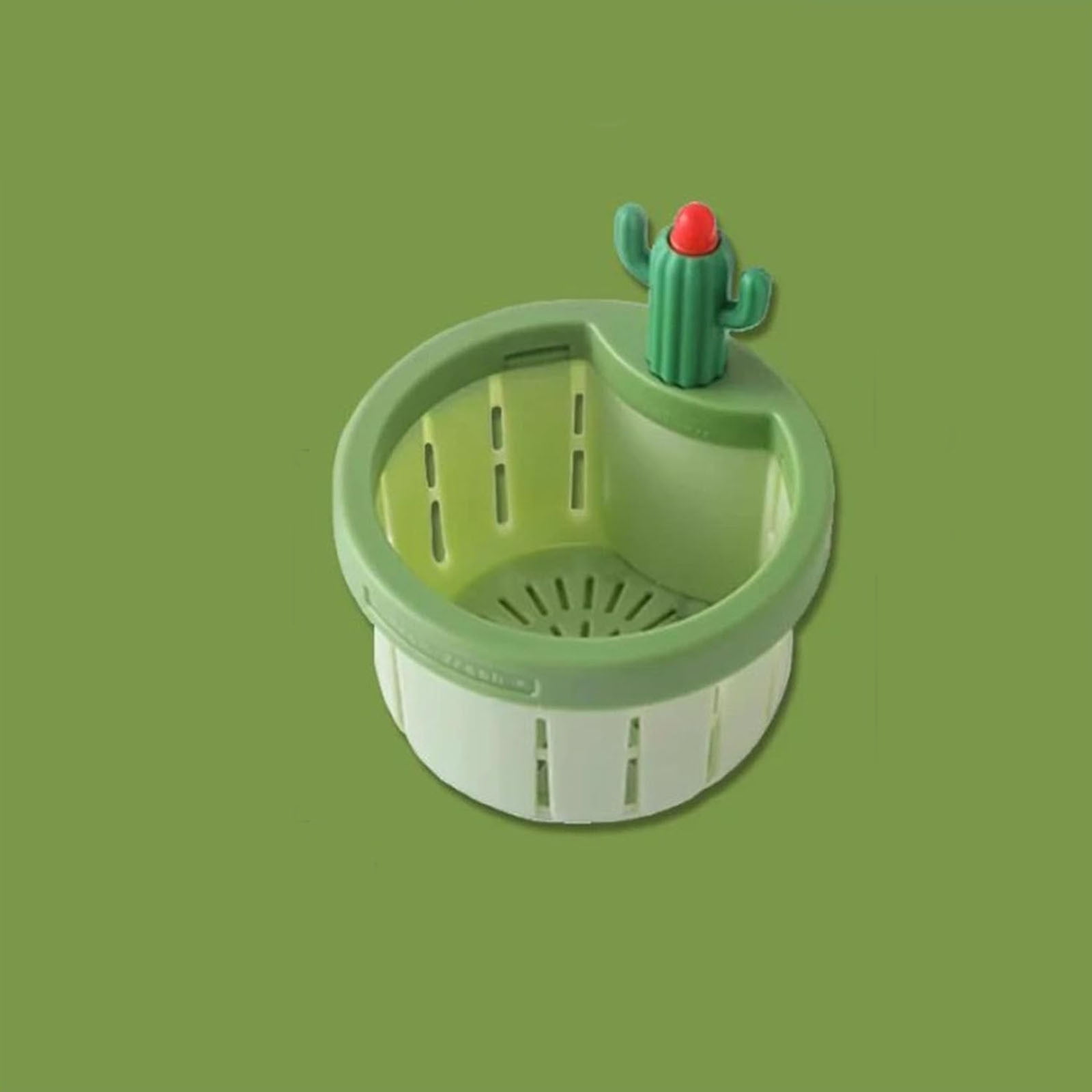 WNFJR Cactus-Shaped Sink Strainer, Auto Dumping Kitchen Basket ...
