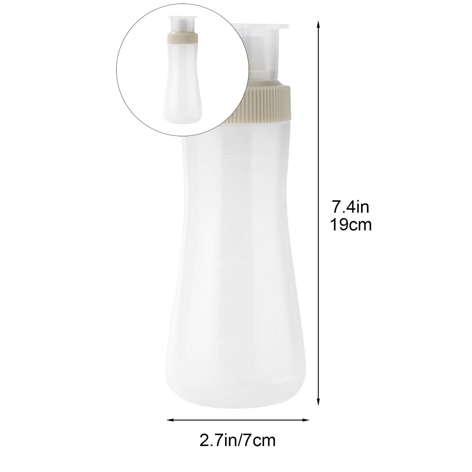 WNFJR Cake Syrup Dispense 350ml Graduated Plastic Squeeze Bottle Rain ...