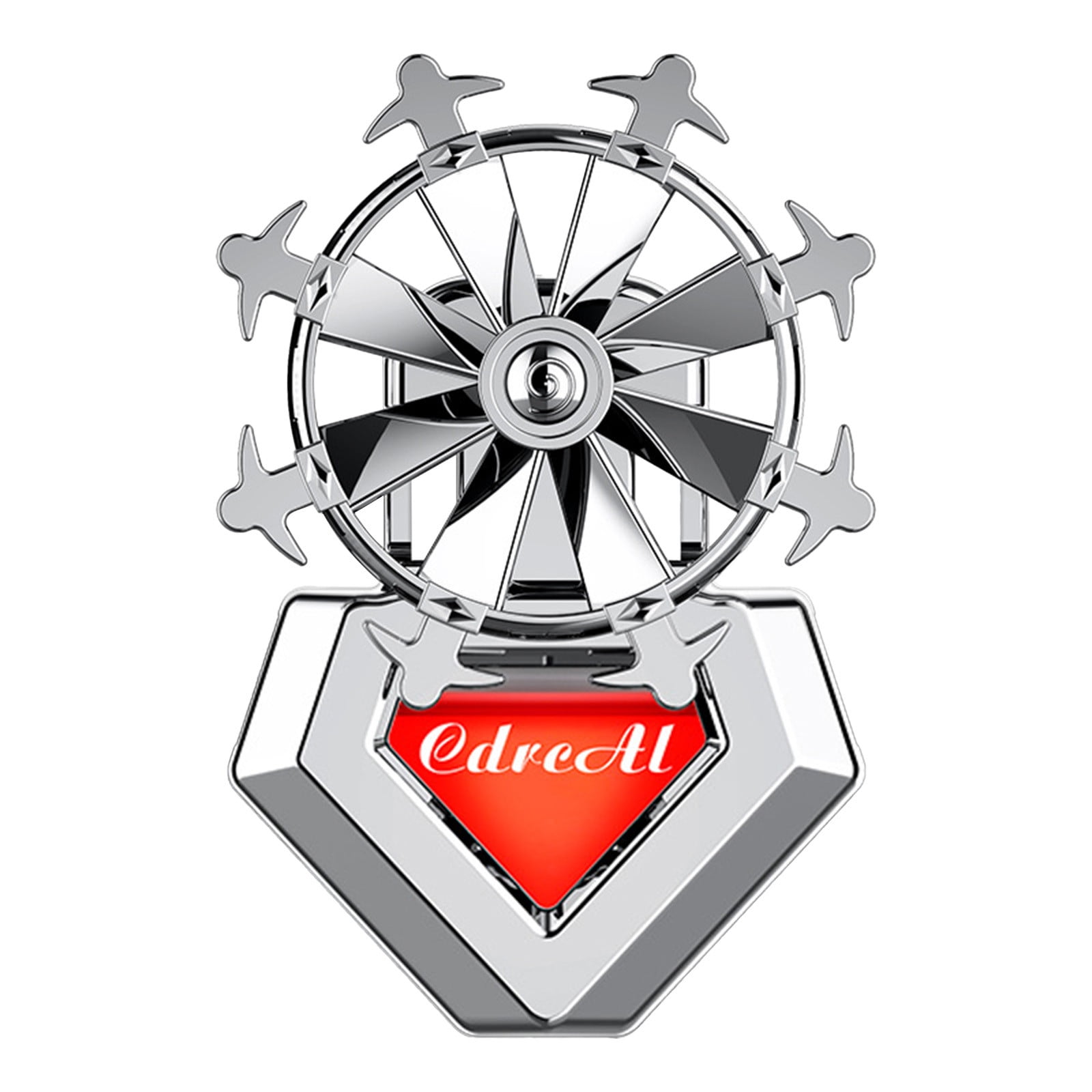 WNFJR Car Aromatherapy Breath Freshener with Rotating Fan Blades, Long ...