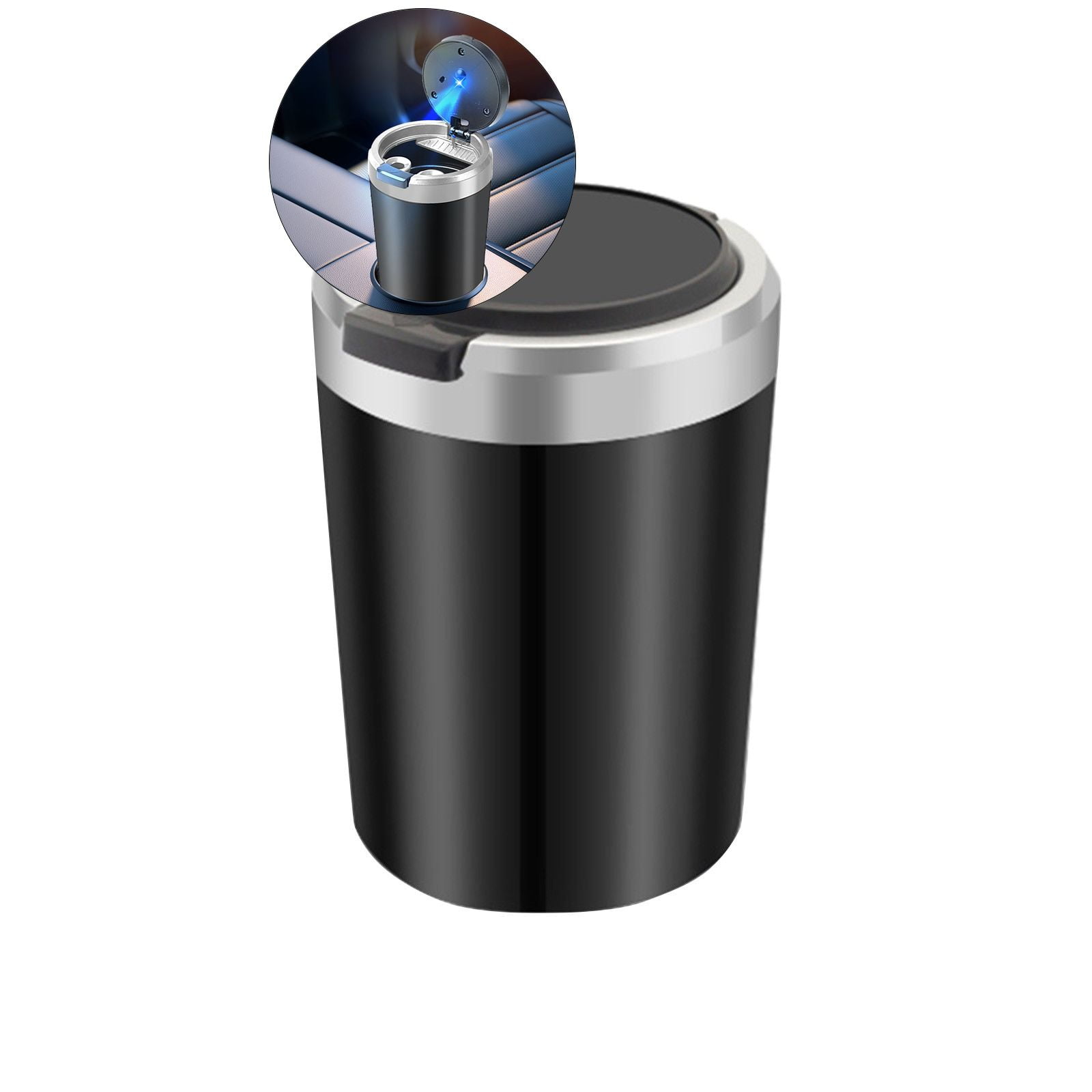 WNFJR Car Ashtray with Lid Smell Proof, Smokeless Ashtray for Car ...