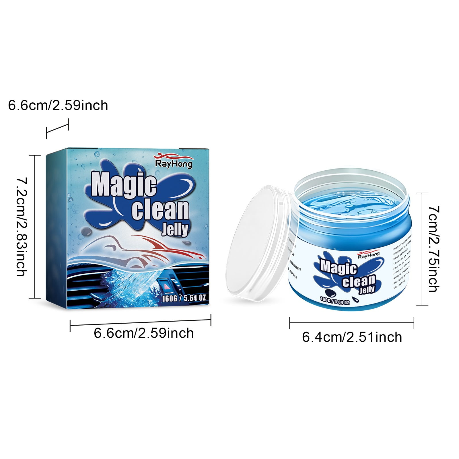 WNFJR Car Cleaning Gel Kit, Reusable Car Cleaner Supplies, Auto Slime ...