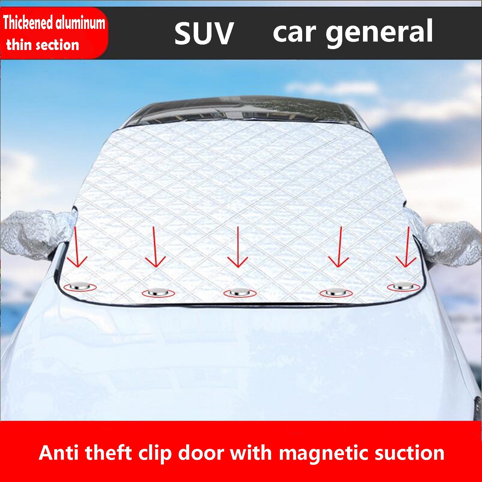 WNFJR Car Front Windshield Shade, Fallen Leaf Dust UV Ice and Snow ...