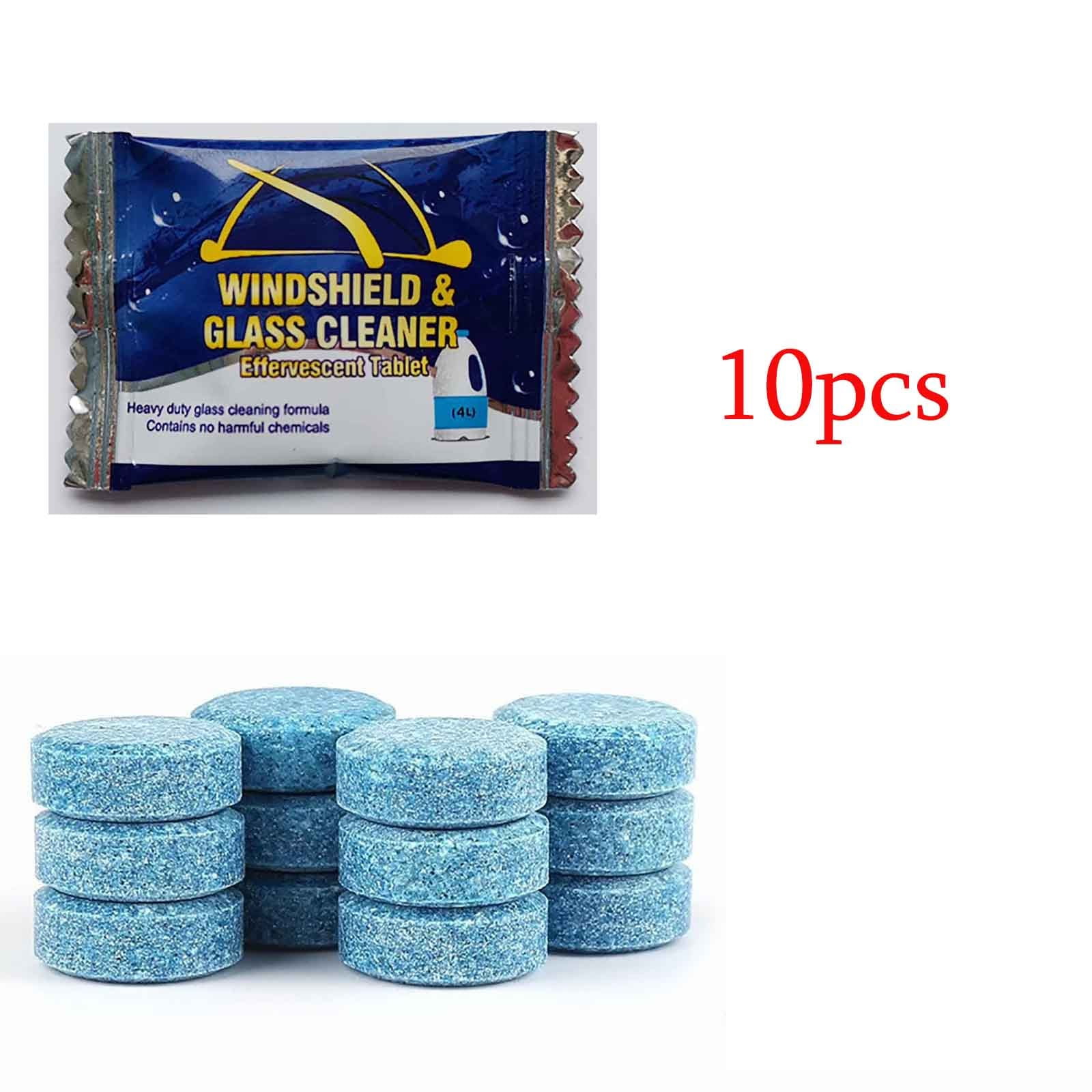 WNFJR Car Glass Cleaning Tablets, Effervescent Wiper Water Tablets ...